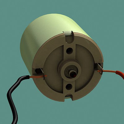 DC motor educational animation 3D model animated | CGTrader
