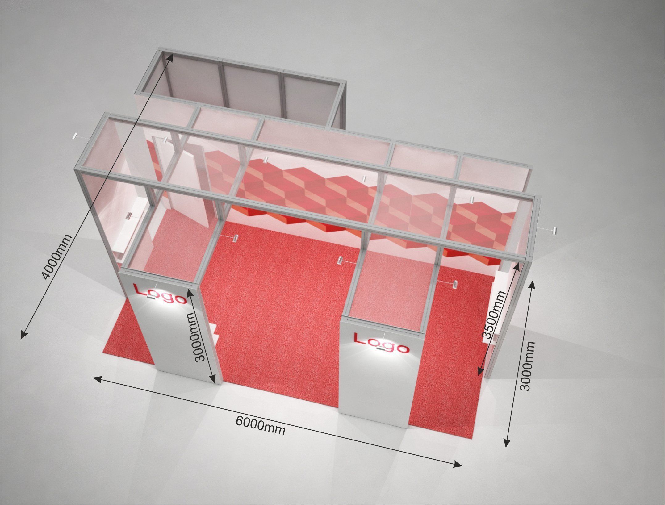 expo booth 4x6 3D model | CGTrader