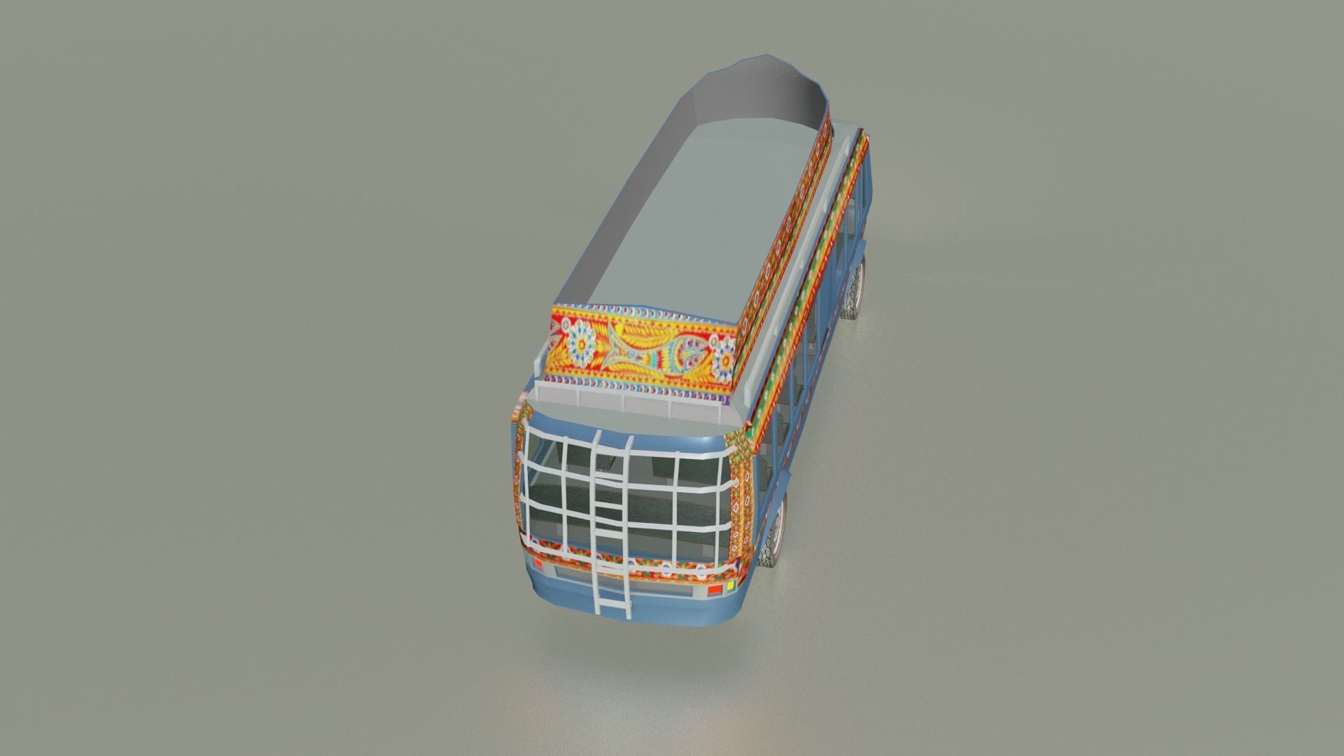 3D model Pakistani Old Bus VR / AR / low-poly | CGTrader