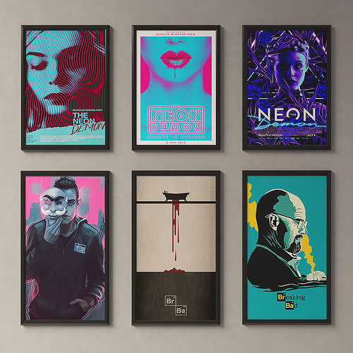 Movie posters - 3 3D model | CGTrader