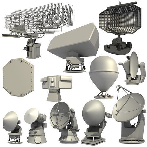 NAVAL SENSORS AND RADARS 3D model | CGTrader