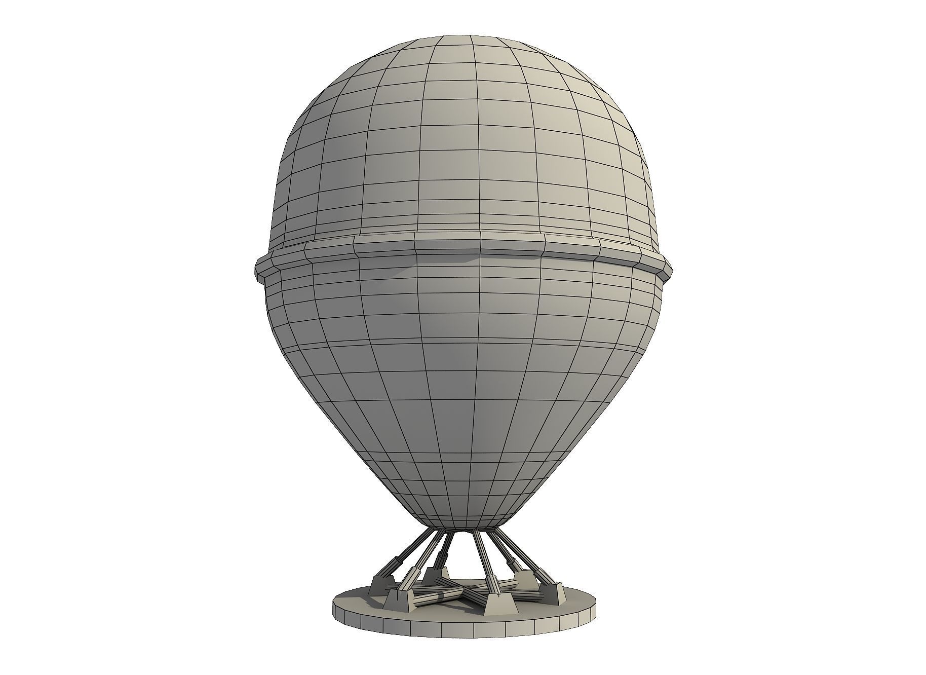 CAS RADAR DOME 3D model | CGTrader