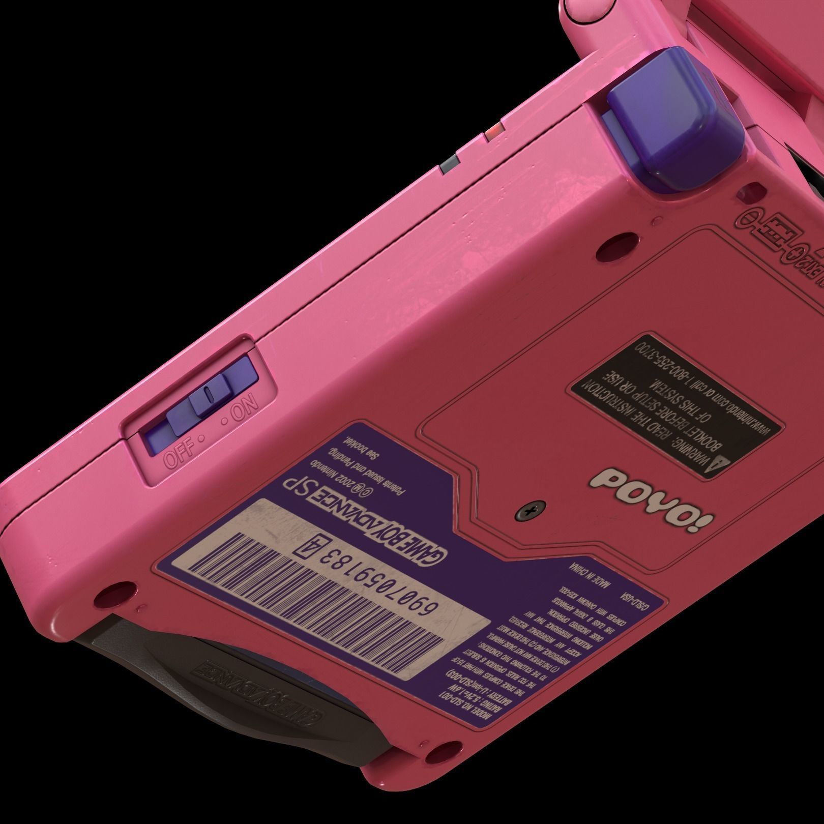 3D model Gameboy Advance SP Kirby VR / AR / low-poly | CGTrader