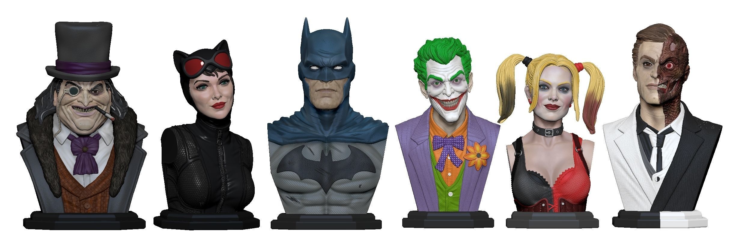 DC BUST PACK STL 3D model 3D printable | CGTrader