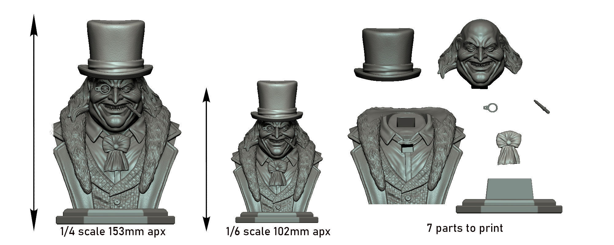 DC BUST PACK STL 3D model 3D printable | CGTrader