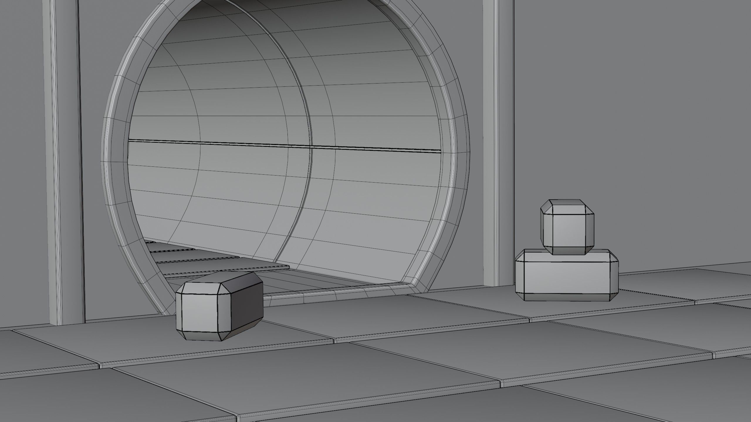 Sci-Fi Tunnel-Blender Eevee 3D model | CGTrader