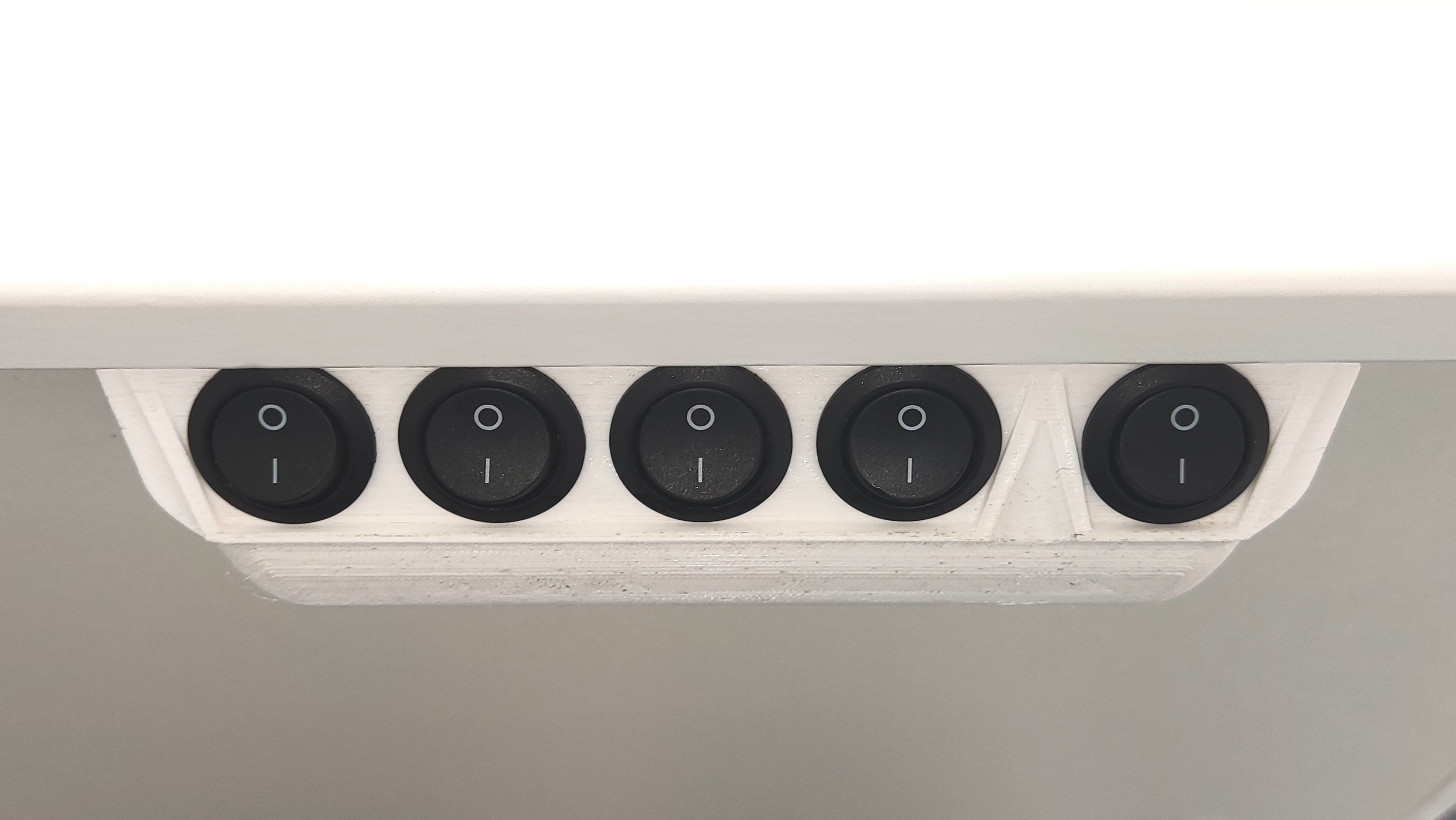 5 Button - Switch Panel 3D model 3D printable | CGTrader