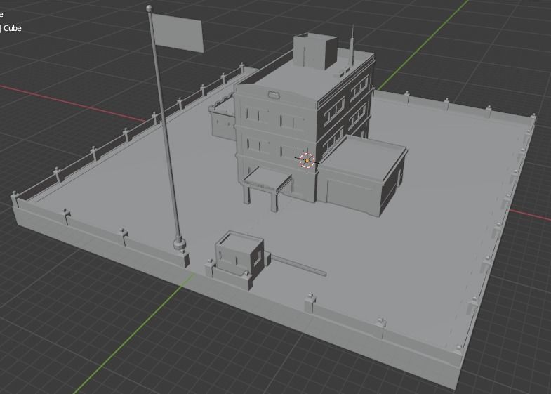 3D model Low-Poly Police Station VR / AR / low-poly | CGTrader