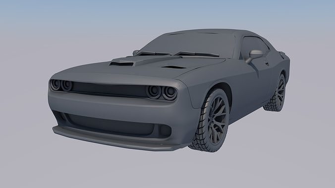 DODGE CHALLENGER 3D model | CGTrader