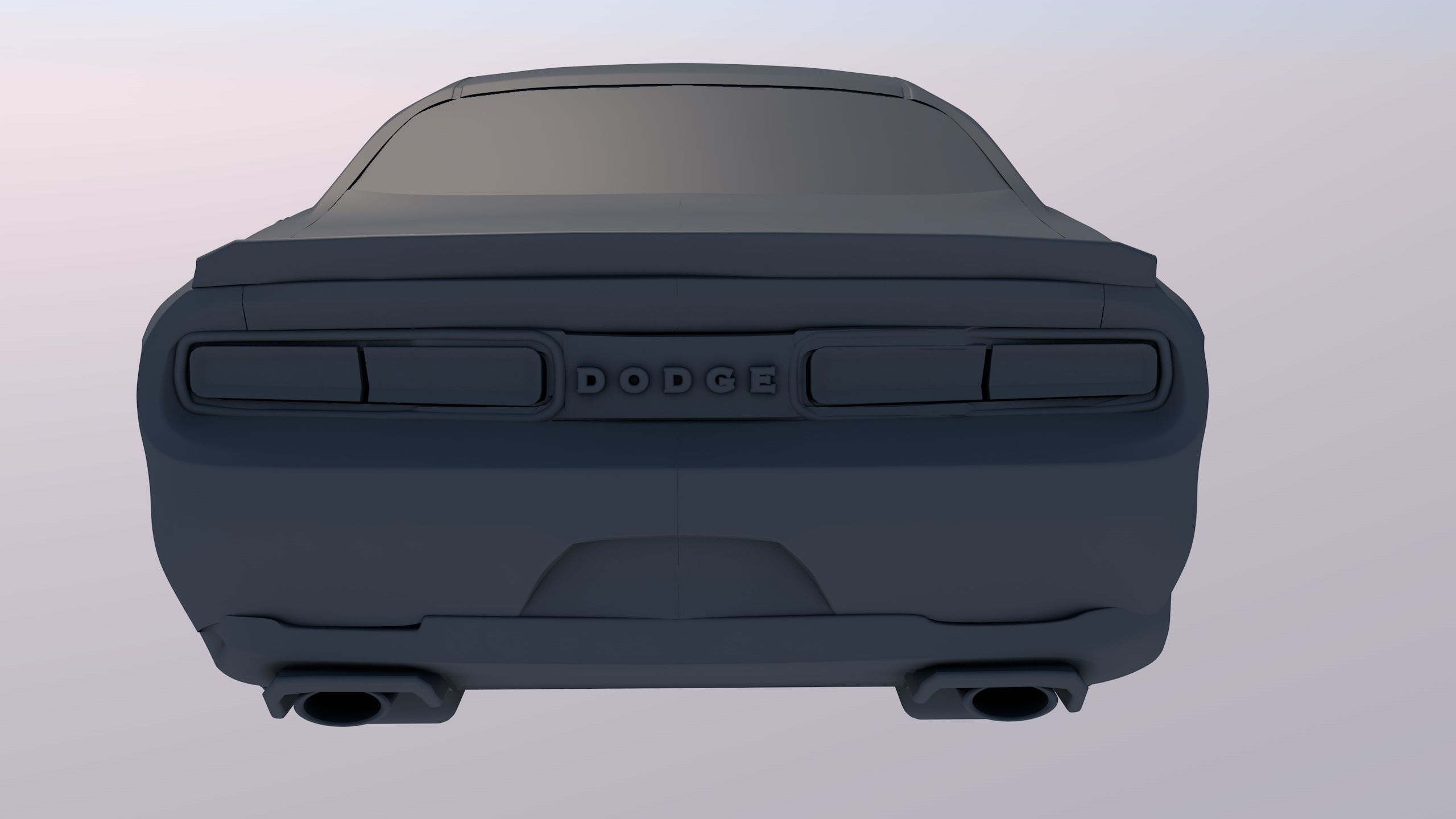 DODGE CHALLENGER 3D model | CGTrader