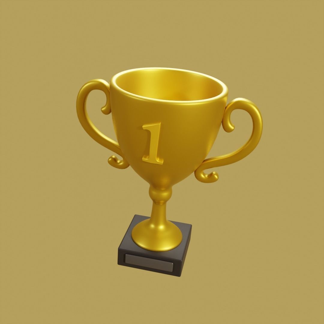 3D model Cartoon trophy prize VR / AR / low-poly | CGTrader