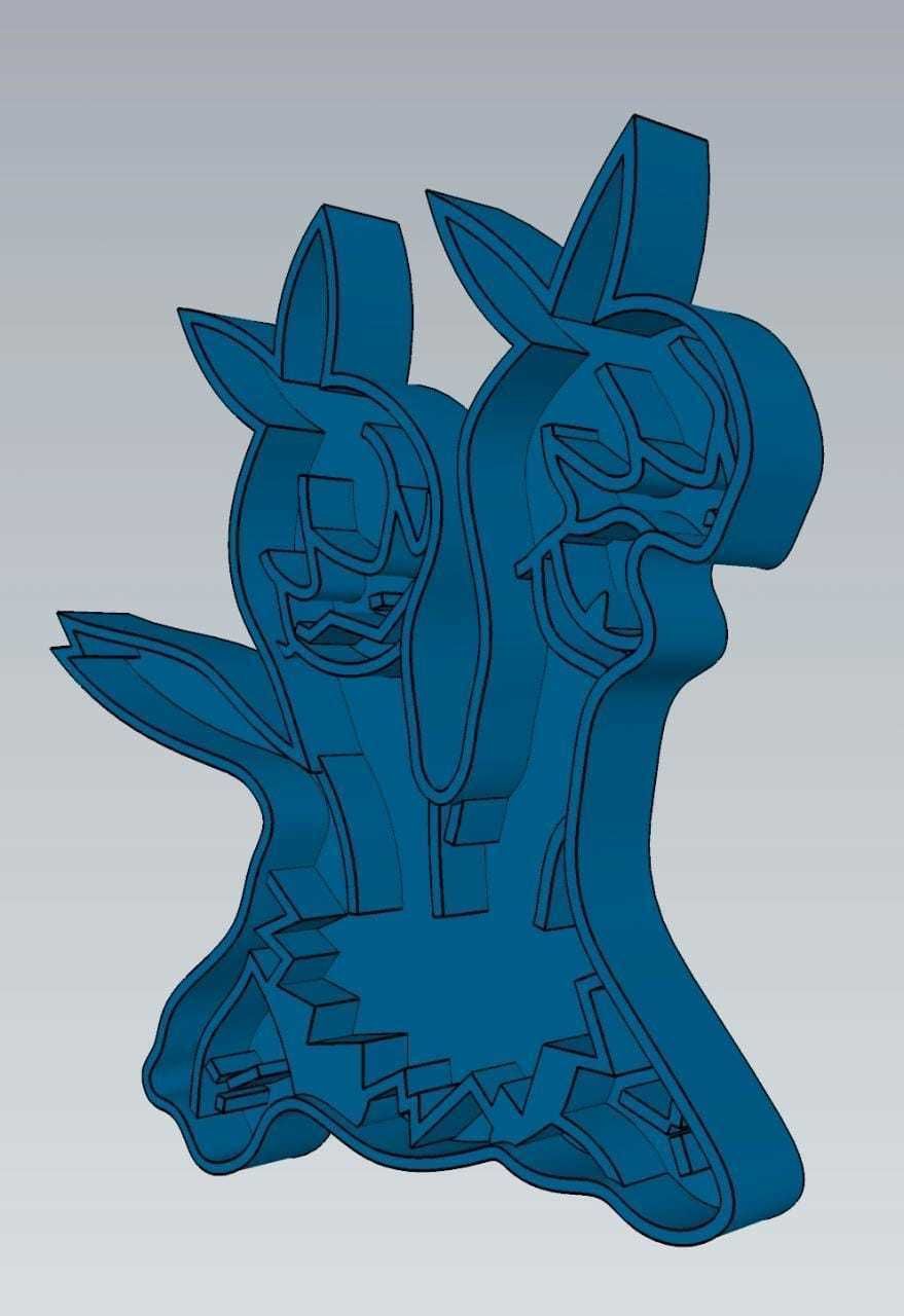 Amazing Pokemon Zweilous Cookie Cutter Stamp Cake Decorating 3D model animated | CGTrader