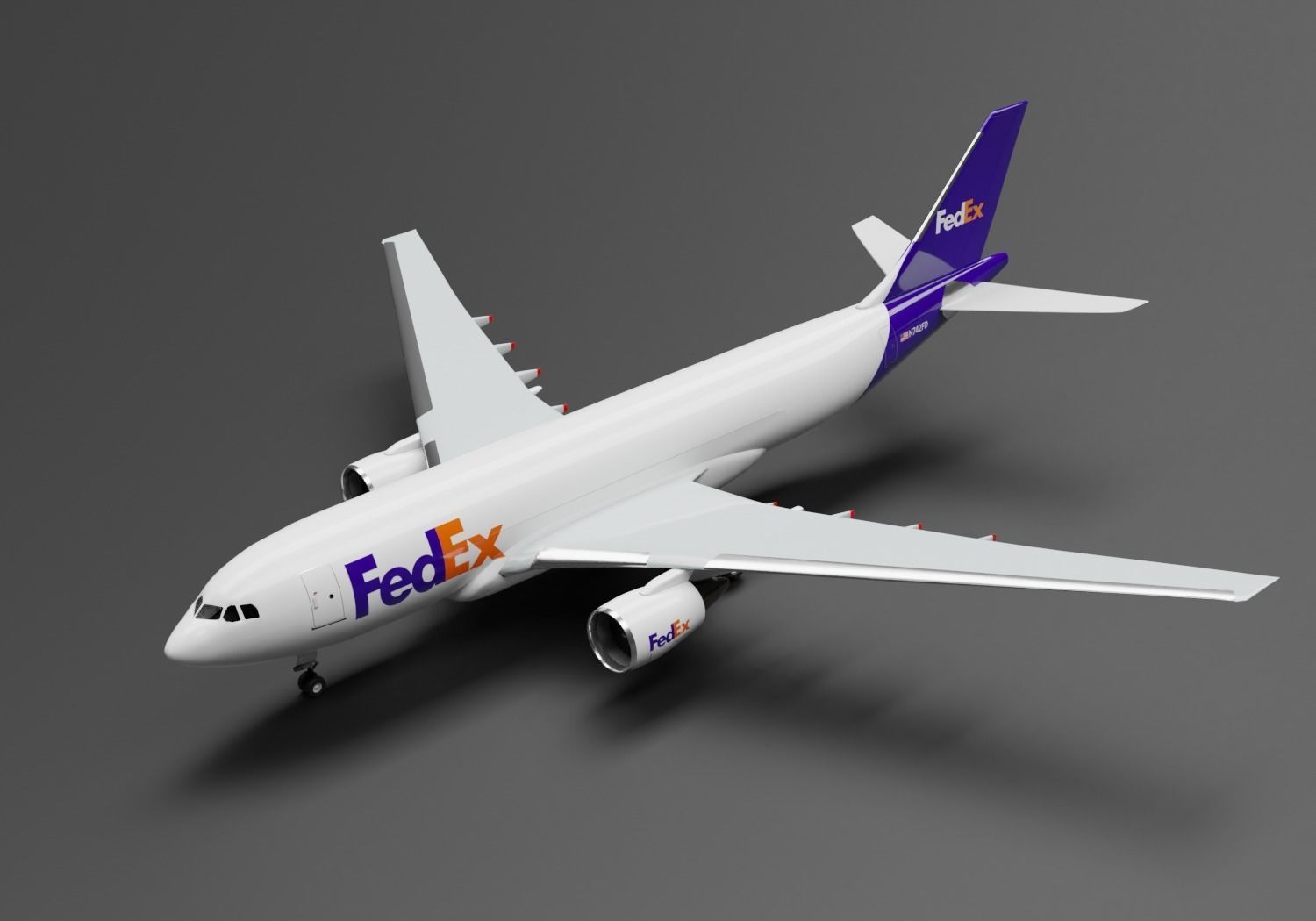 Airbus A300 FedEx Cargo Livery 3D model | CGTrader