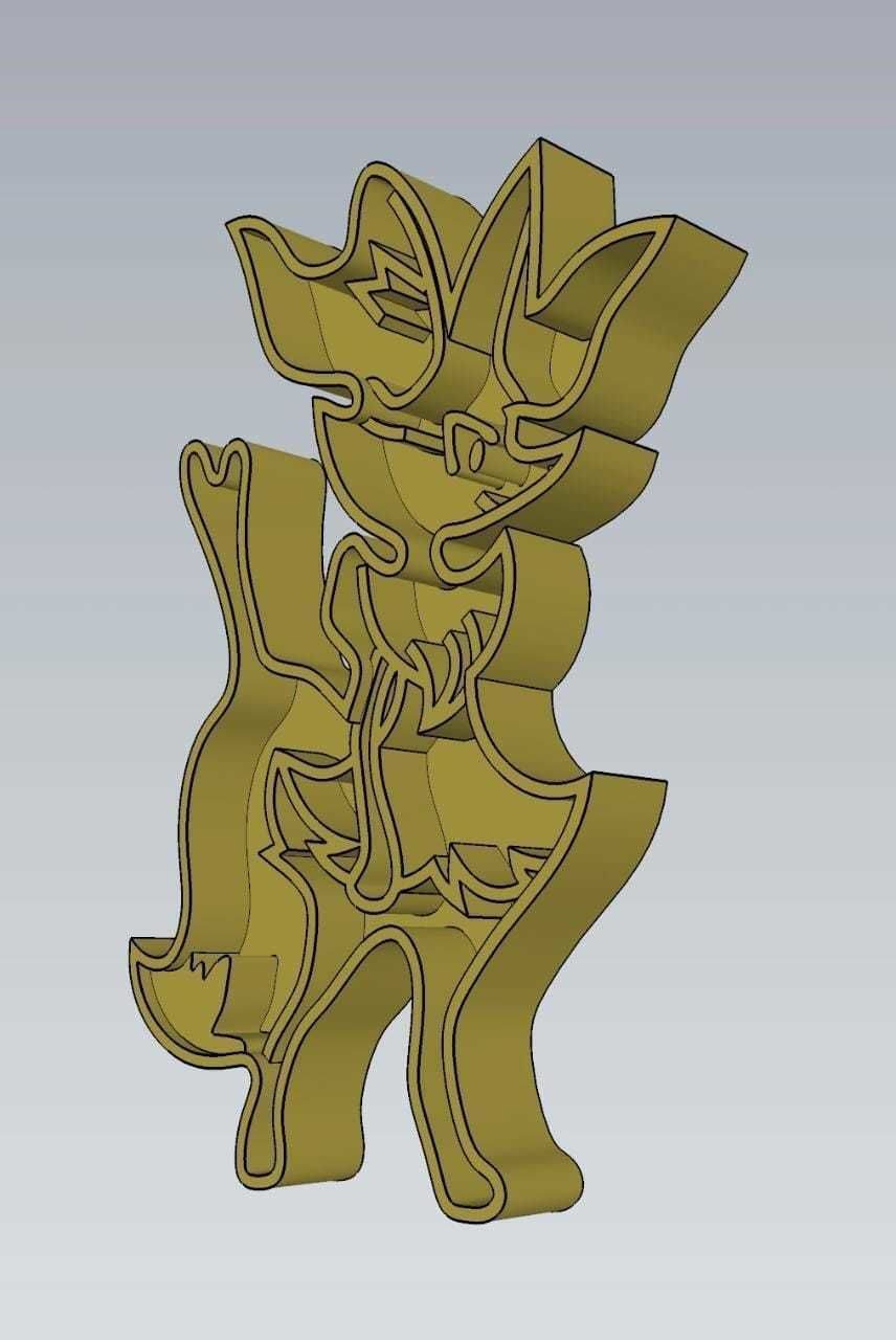 Amazing Pokemon Braixen Cookie Cutter Stamp Cake Decorating 3D model animated | CGTrader