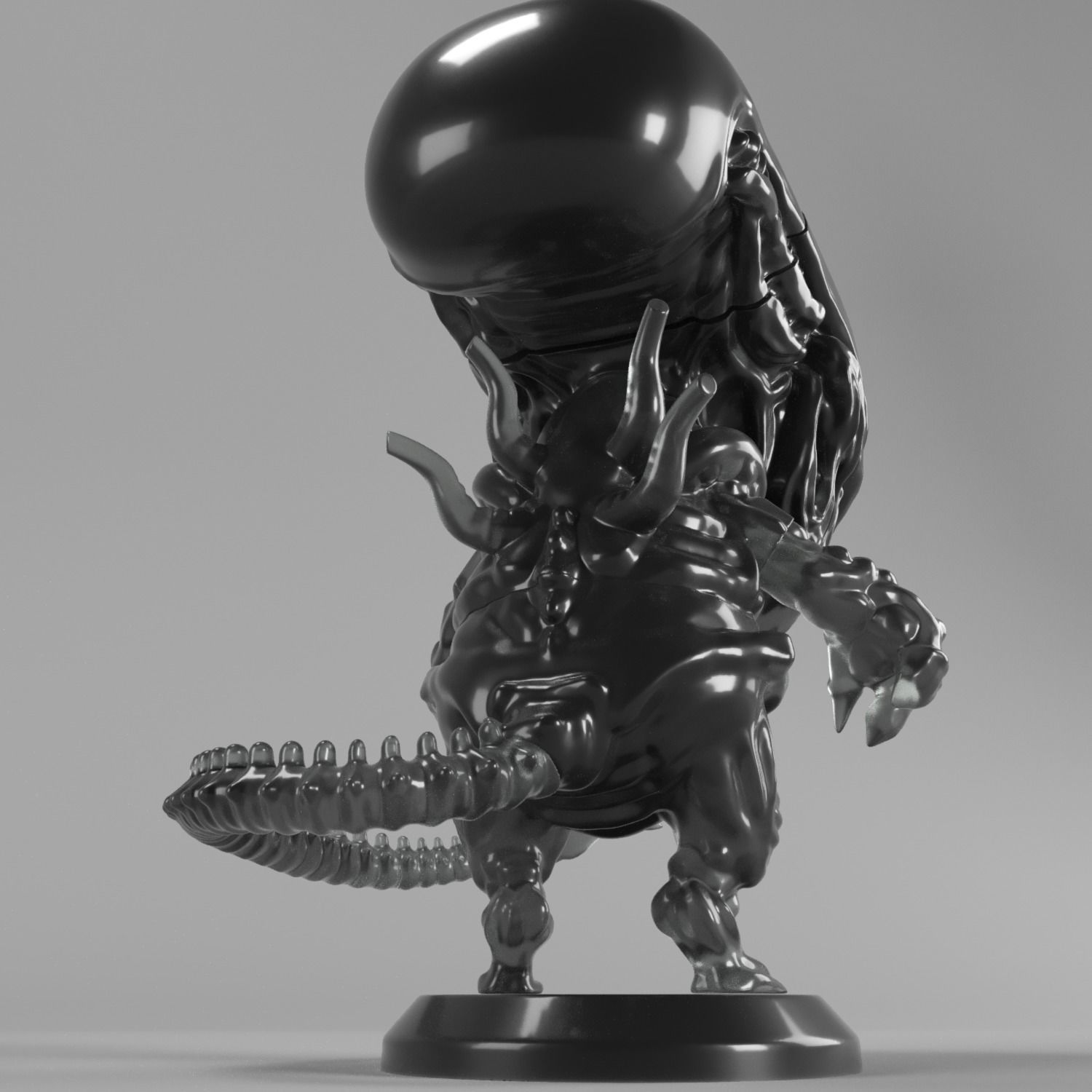3Dprintstores ALIEN Xenomorph Chibi Ready To Print 3D model 3D model 3D ...