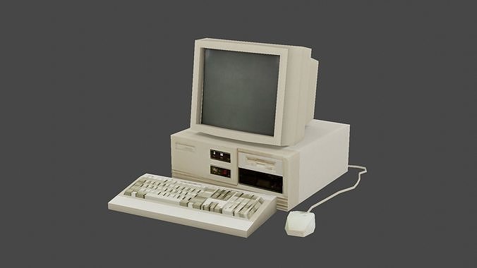 3D model Low Poly Retro PC VR / AR / low-poly | CGTrader