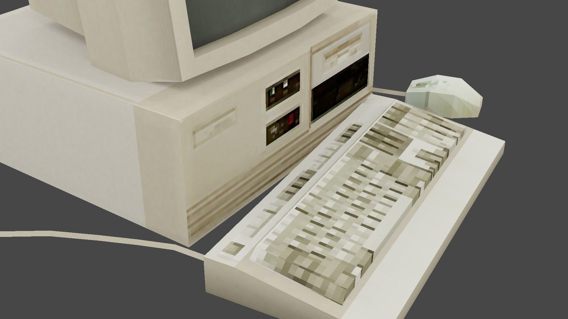3D model Low Poly Retro PC VR / AR / low-poly | CGTrader