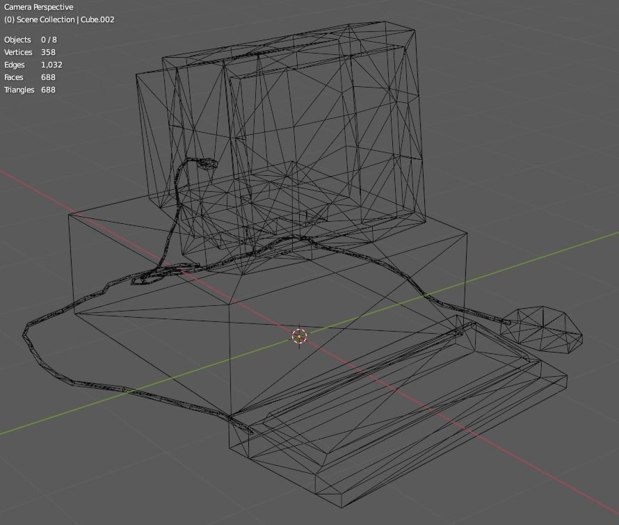 3D model Low Poly Retro PC VR / AR / low-poly | CGTrader