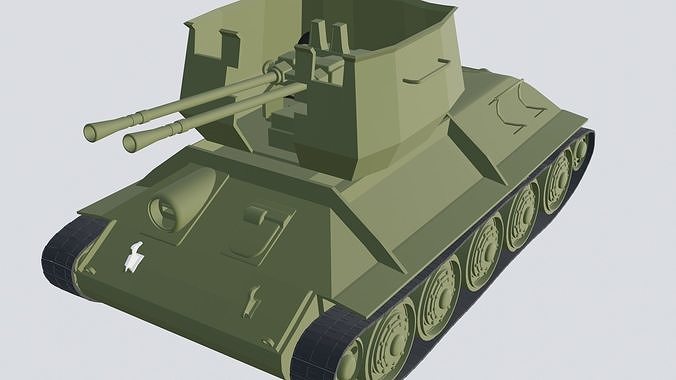3D model Type 63 anti air tank VR / AR / low-poly | CGTrader