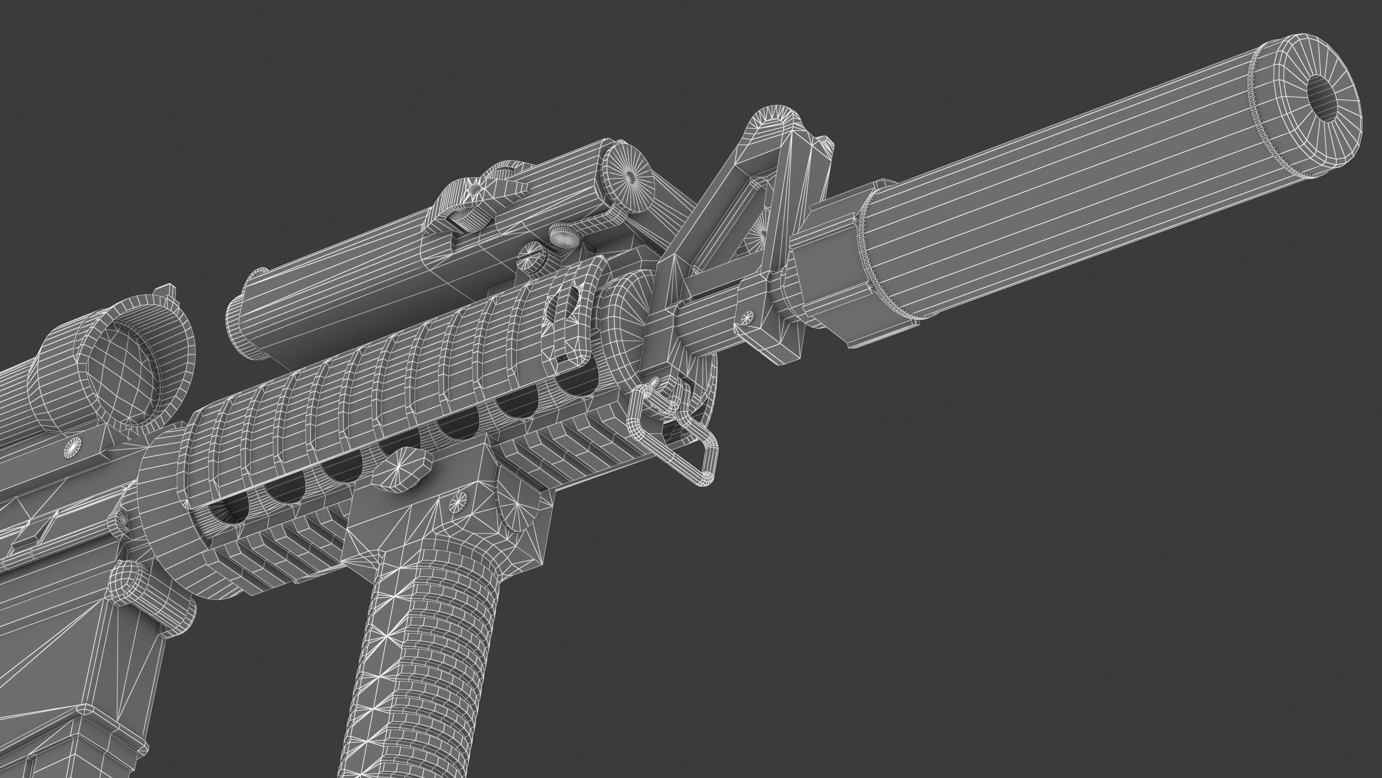 3D model Colt Canada C8SFW Low Poly VR / AR / low-poly | CGTrader