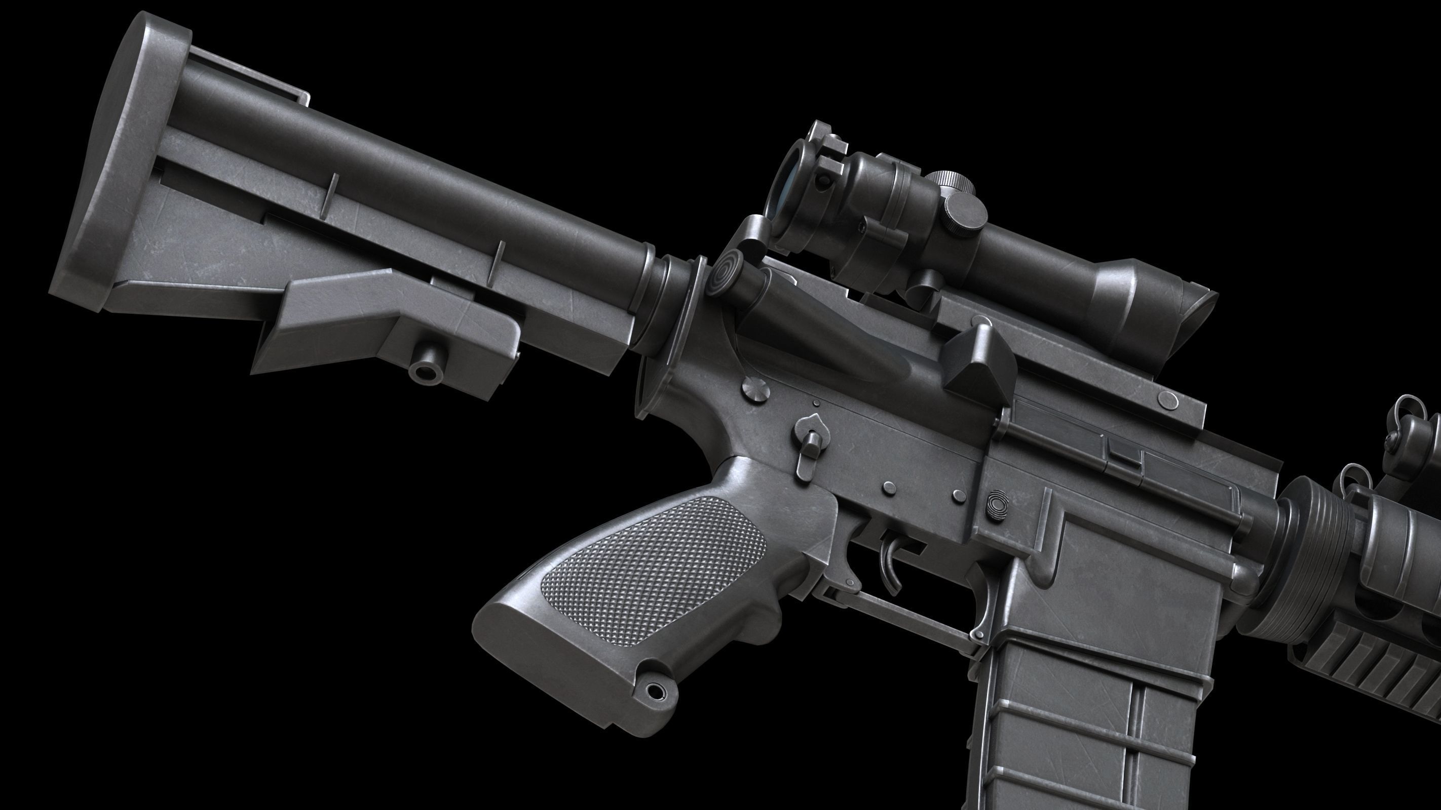3D model Colt Canada C8SFW Low Poly VR / AR / low-poly | CGTrader