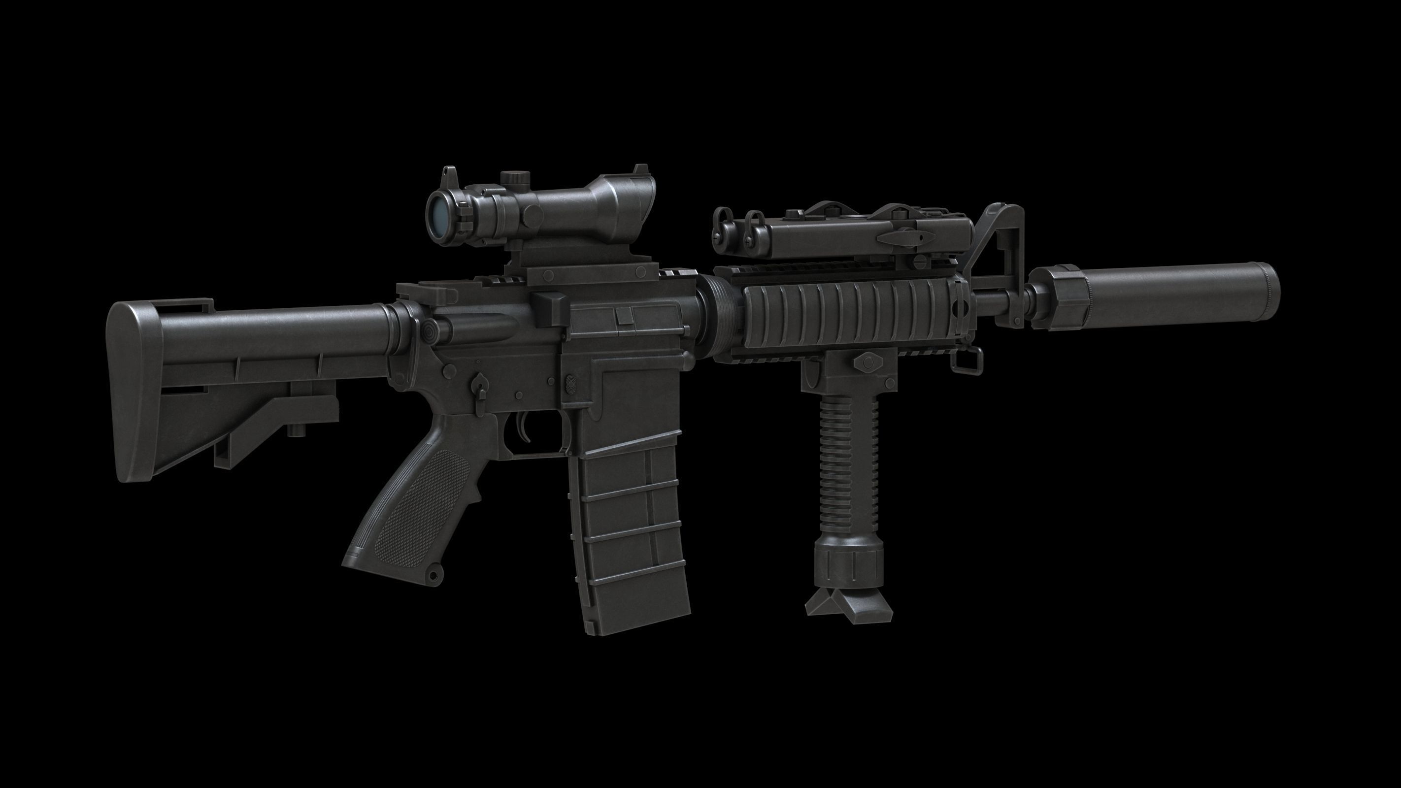 3D model Colt Canada C8SFW Low Poly VR / AR / low-poly | CGTrader