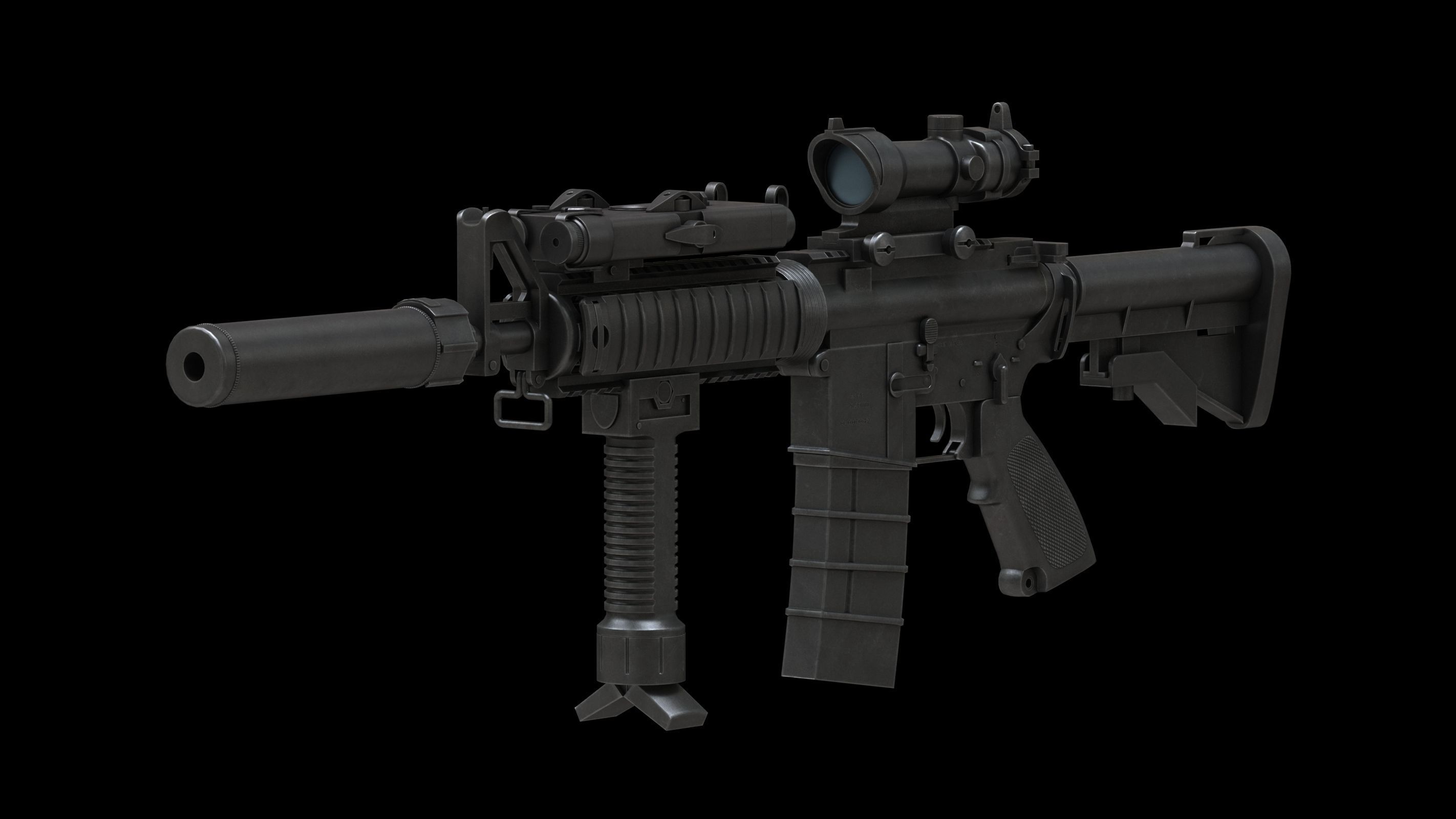 3D model Colt Canada C8SFW Low Poly VR / AR / low-poly | CGTrader
