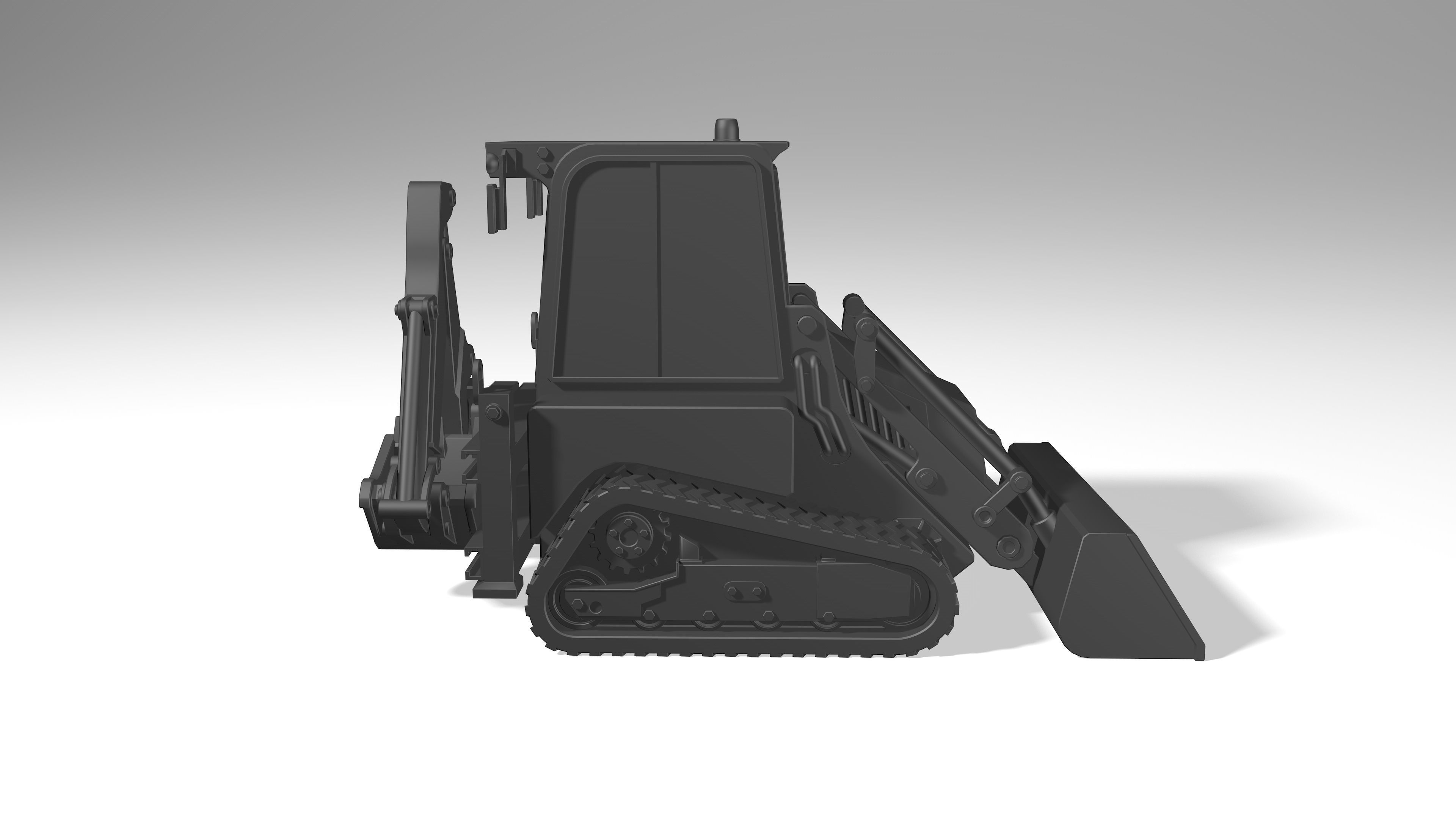 model of a crawler mini tractor JCB 3D model | CGTrader