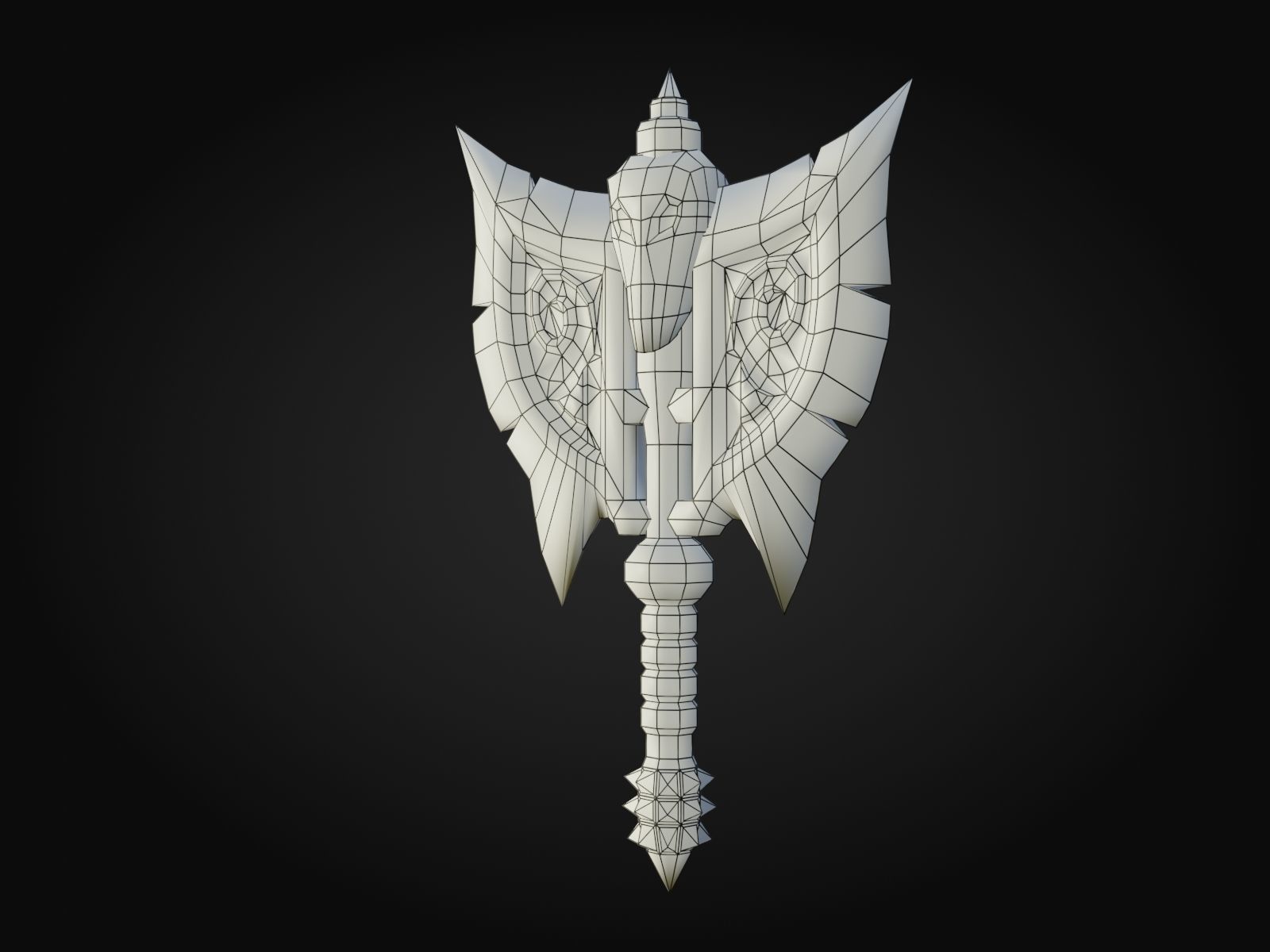 3D model Stylized Ax Handpaint VR / AR / low-poly | CGTrader