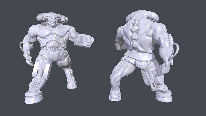 Doom Cyberdemon DOS Print Model 3D model 3D printable | CGTrader