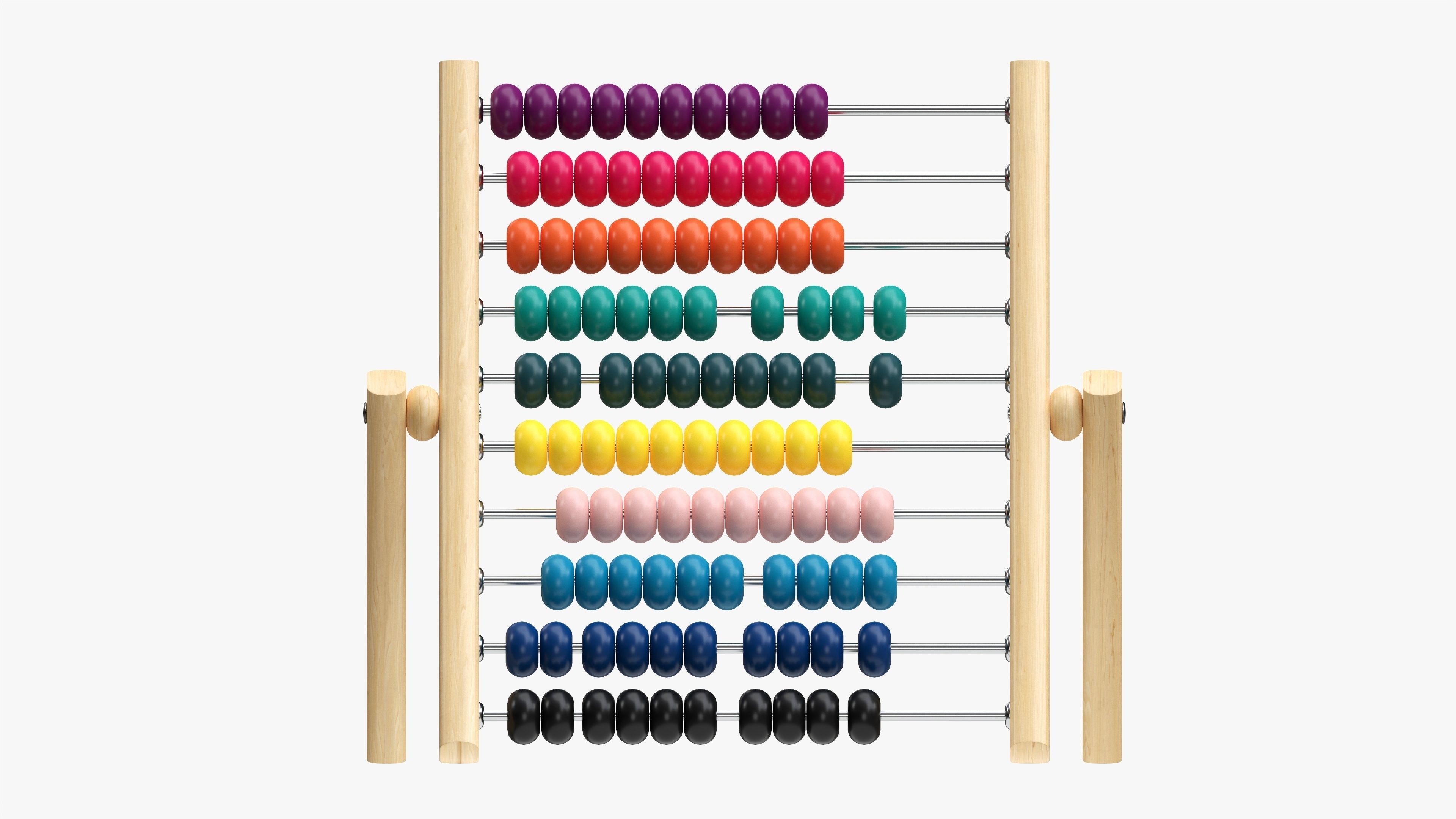 Abacus counting frame 3D model | CGTrader