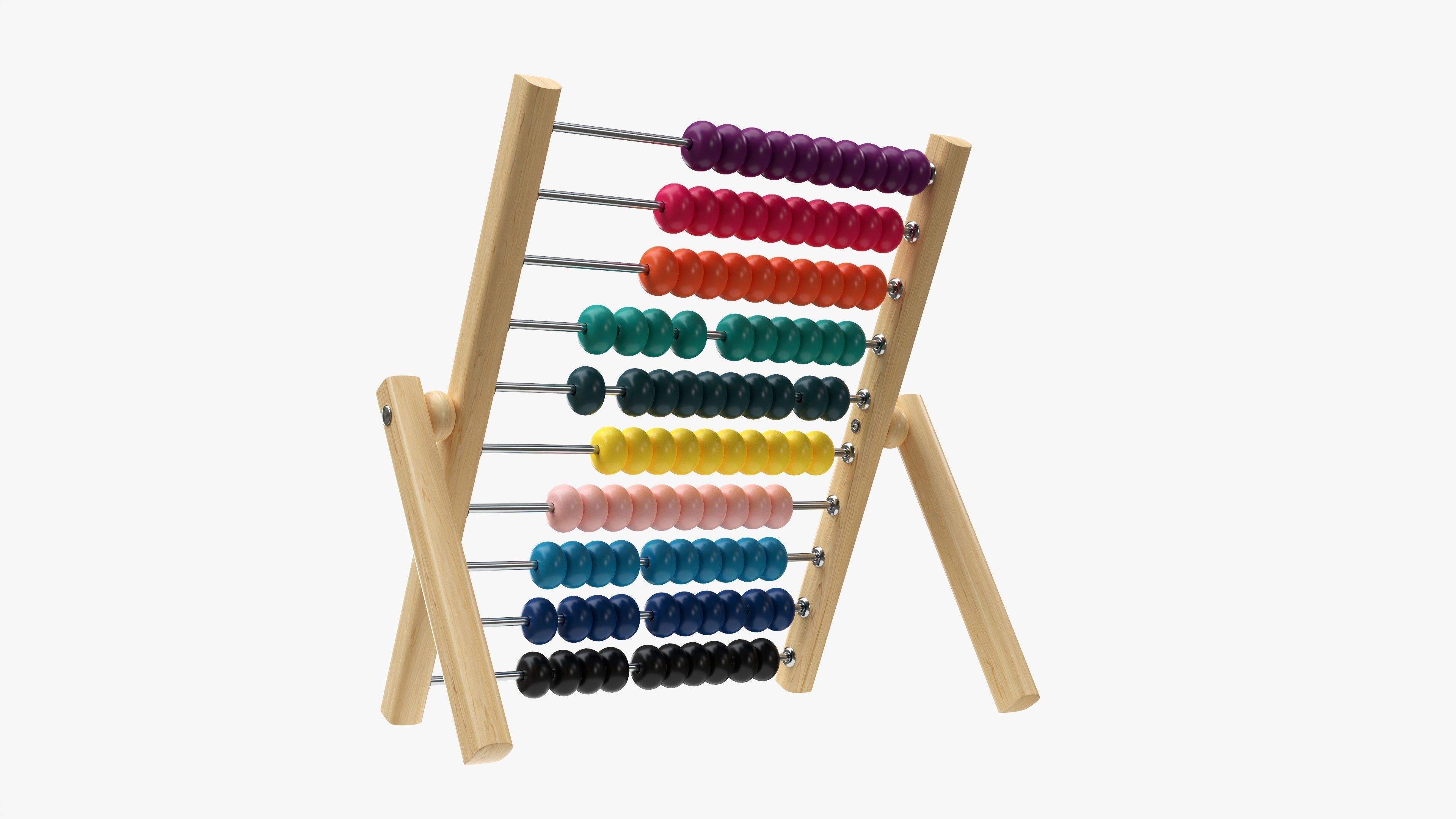 Abacus counting frame 3D model | CGTrader