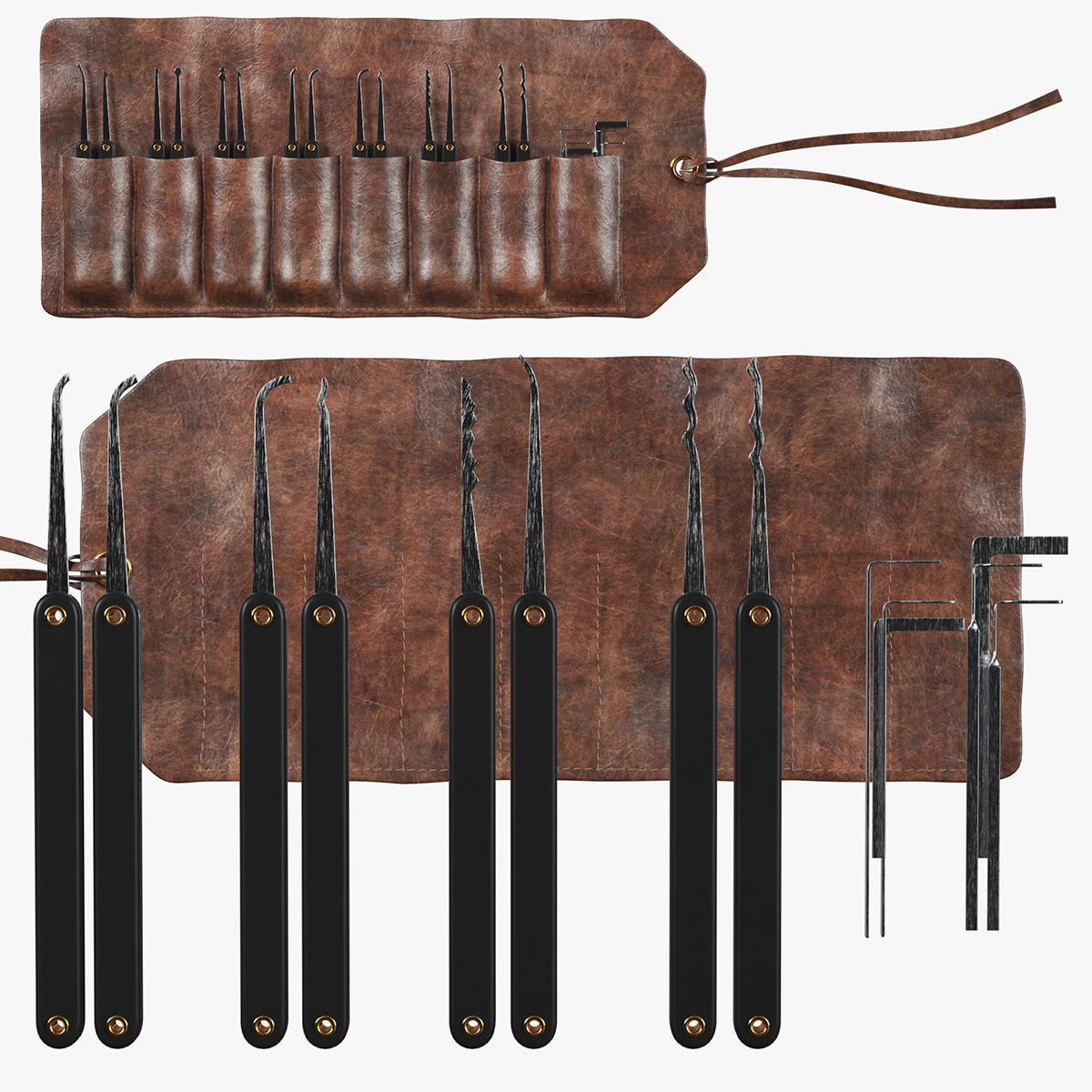 Lockpicks set 3D model | CGTrader