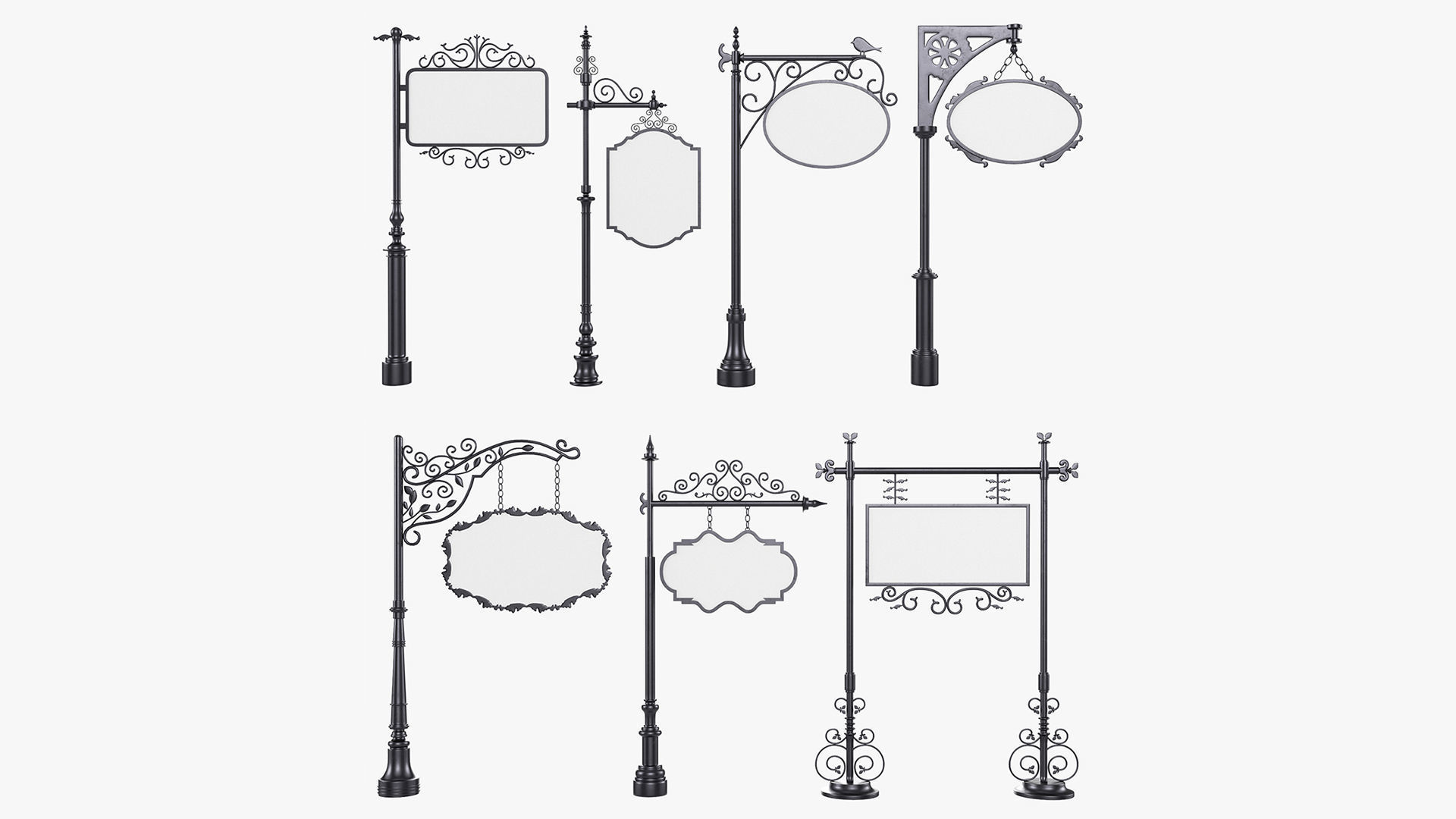Forged columns 3D Model Collection | CGTrader