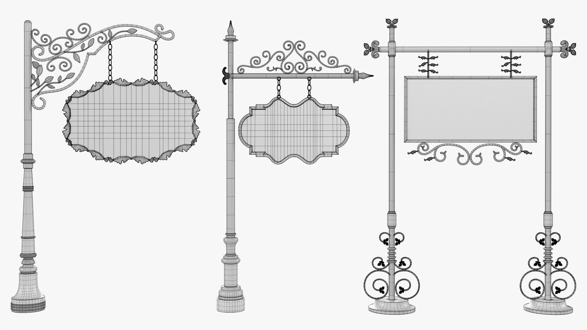 Forged columns 3D Model Collection | CGTrader