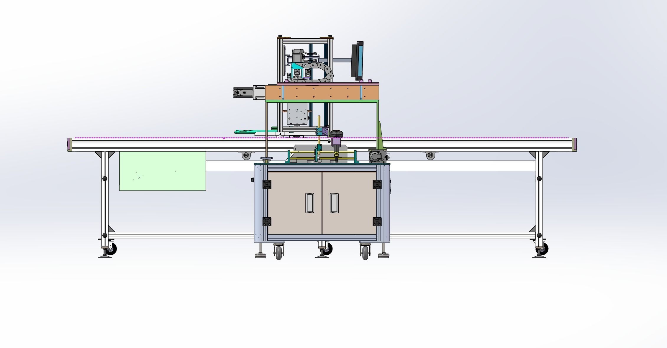 Automatic Weighing Assembly Line 3D model | CGTrader