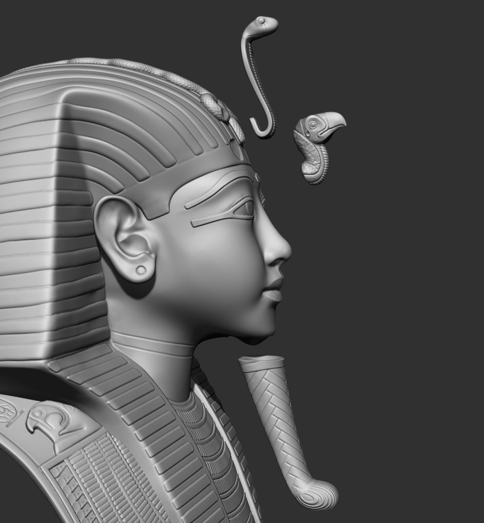 Tutankhamun Mask 3D model 3D printable | CGTrader
