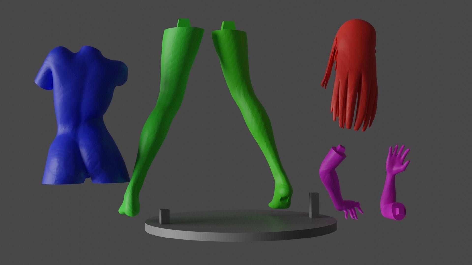 Hanabi Hyuga 3D model 3D printable | CGTrader