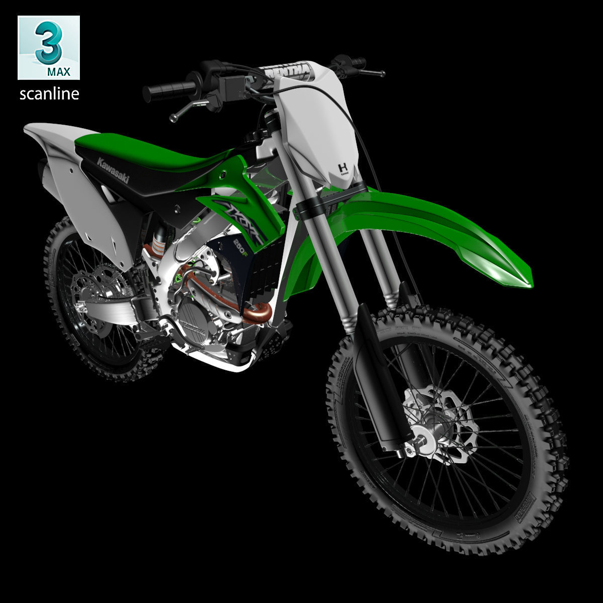KAWASAKI KX250F 3D model | CGTrader