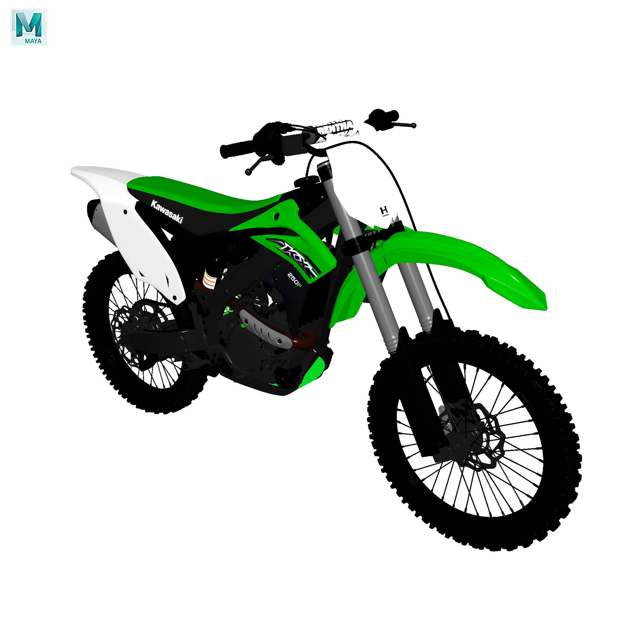 KAWASAKI KX250F 3D model | CGTrader