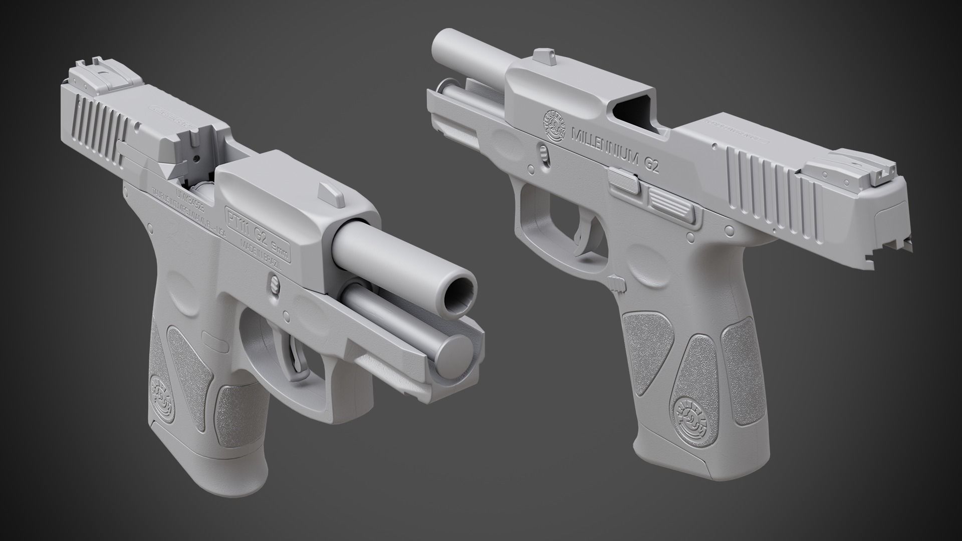 3D model Taurus G2 Millennium PT111 VR / AR / low-poly | CGTrader