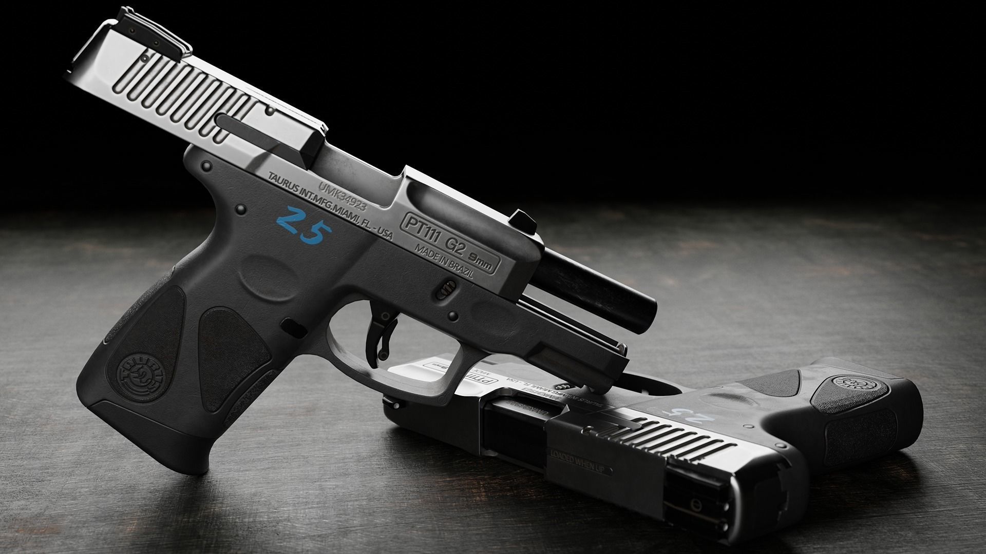 3D model Taurus G2 Millennium PT111 VR / AR / low-poly | CGTrader