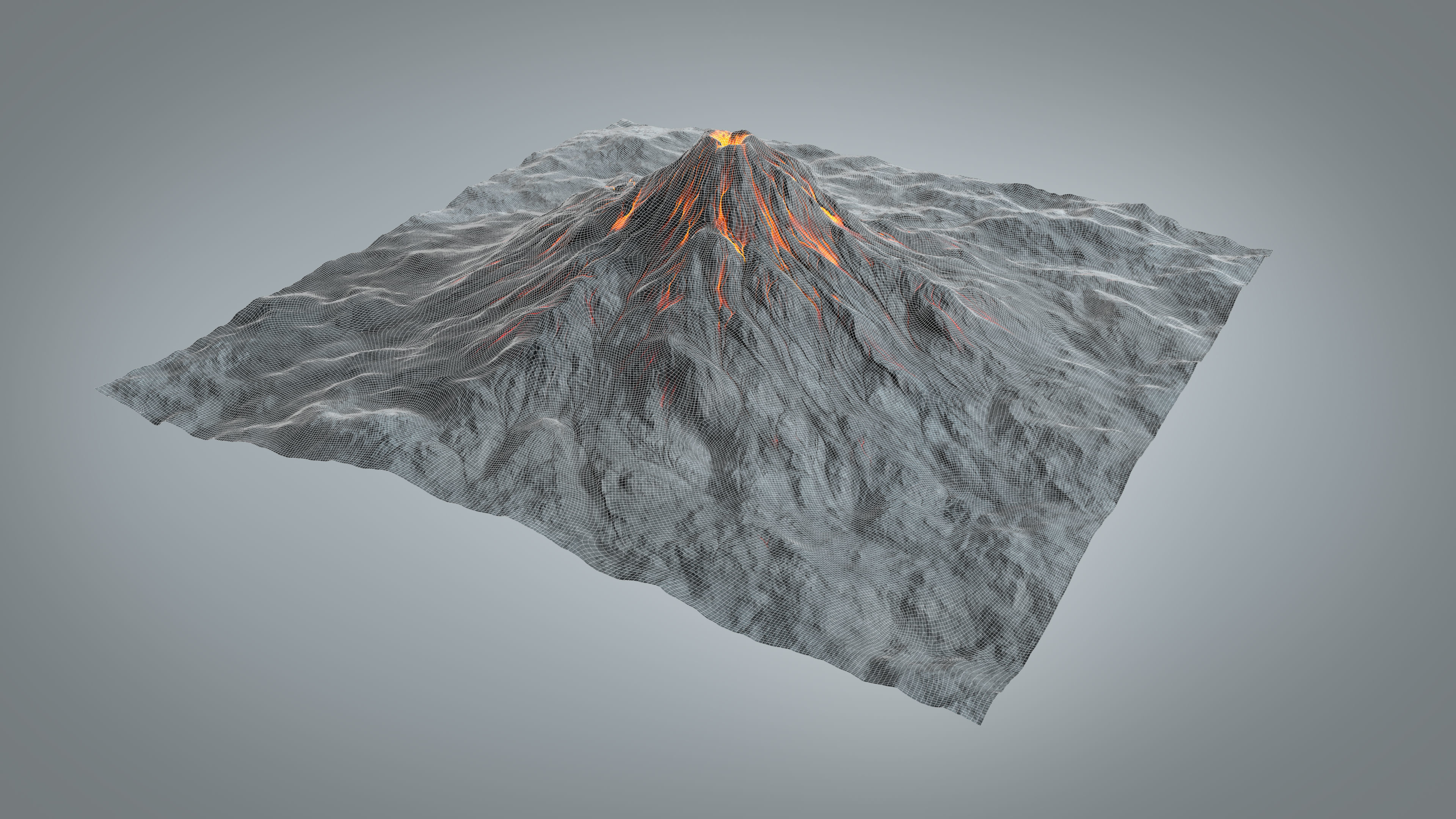 Volcano 3D model | CGTrader