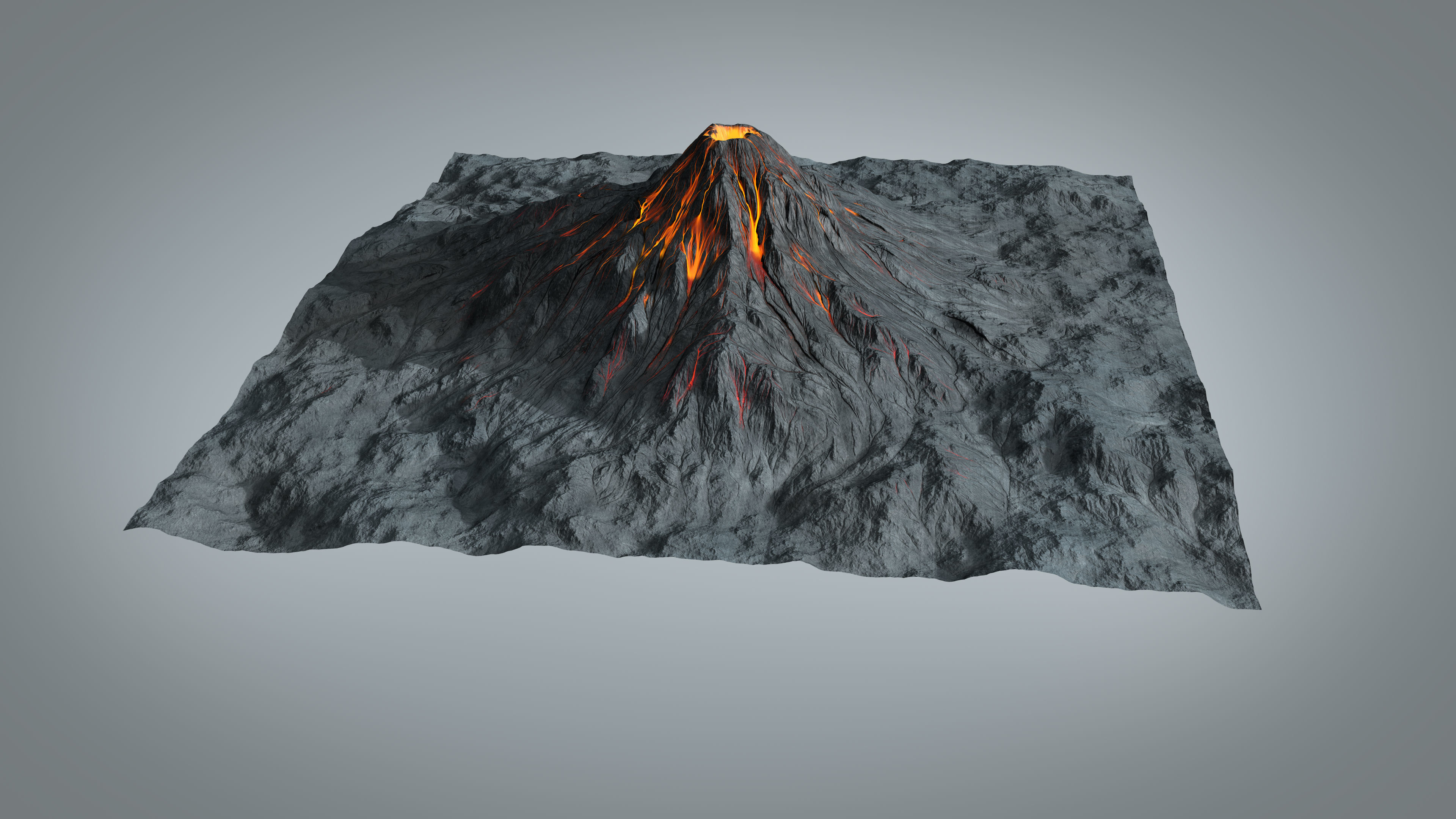 Volcano 3D model | CGTrader