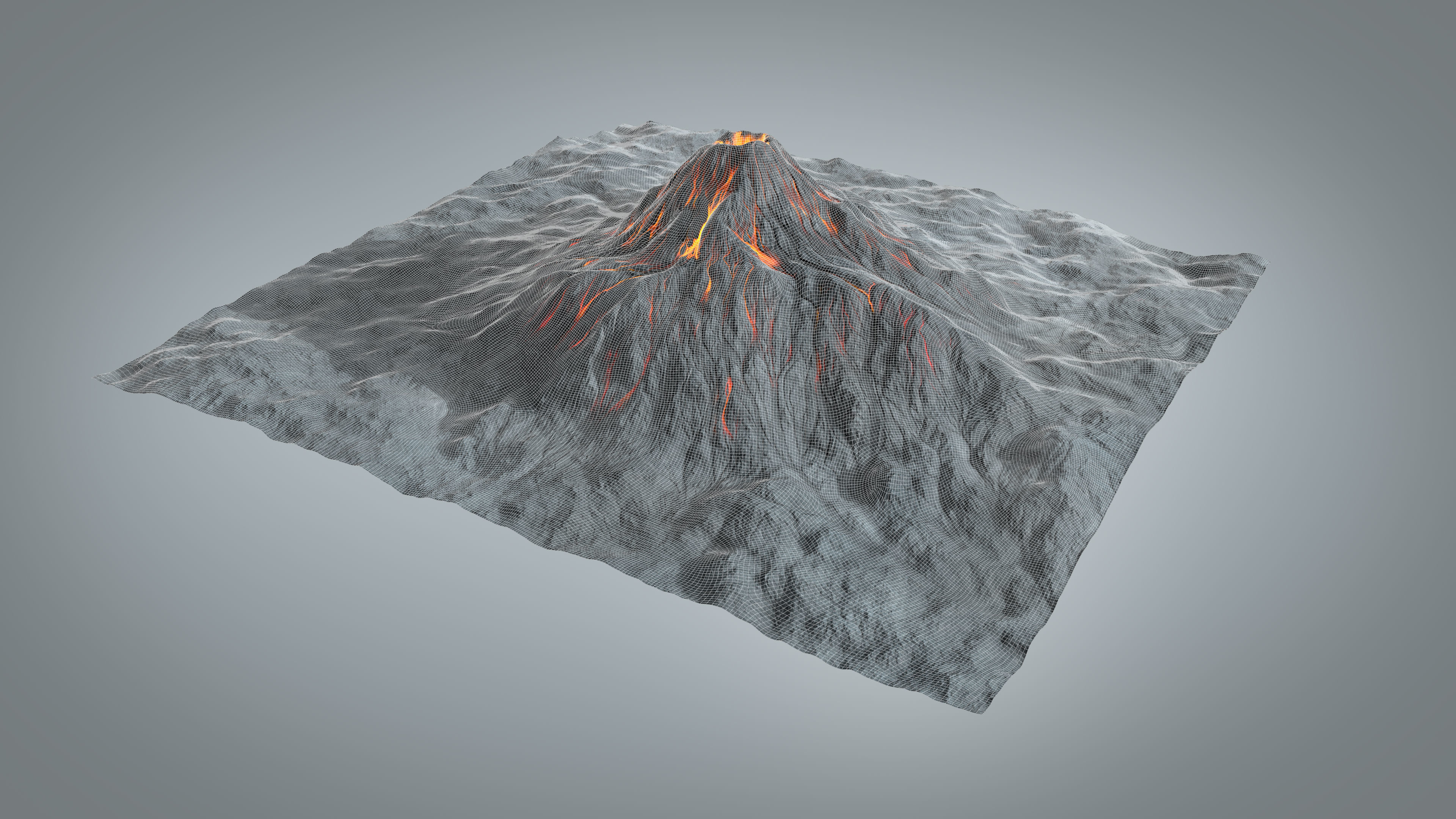 Volcano 3D model | CGTrader