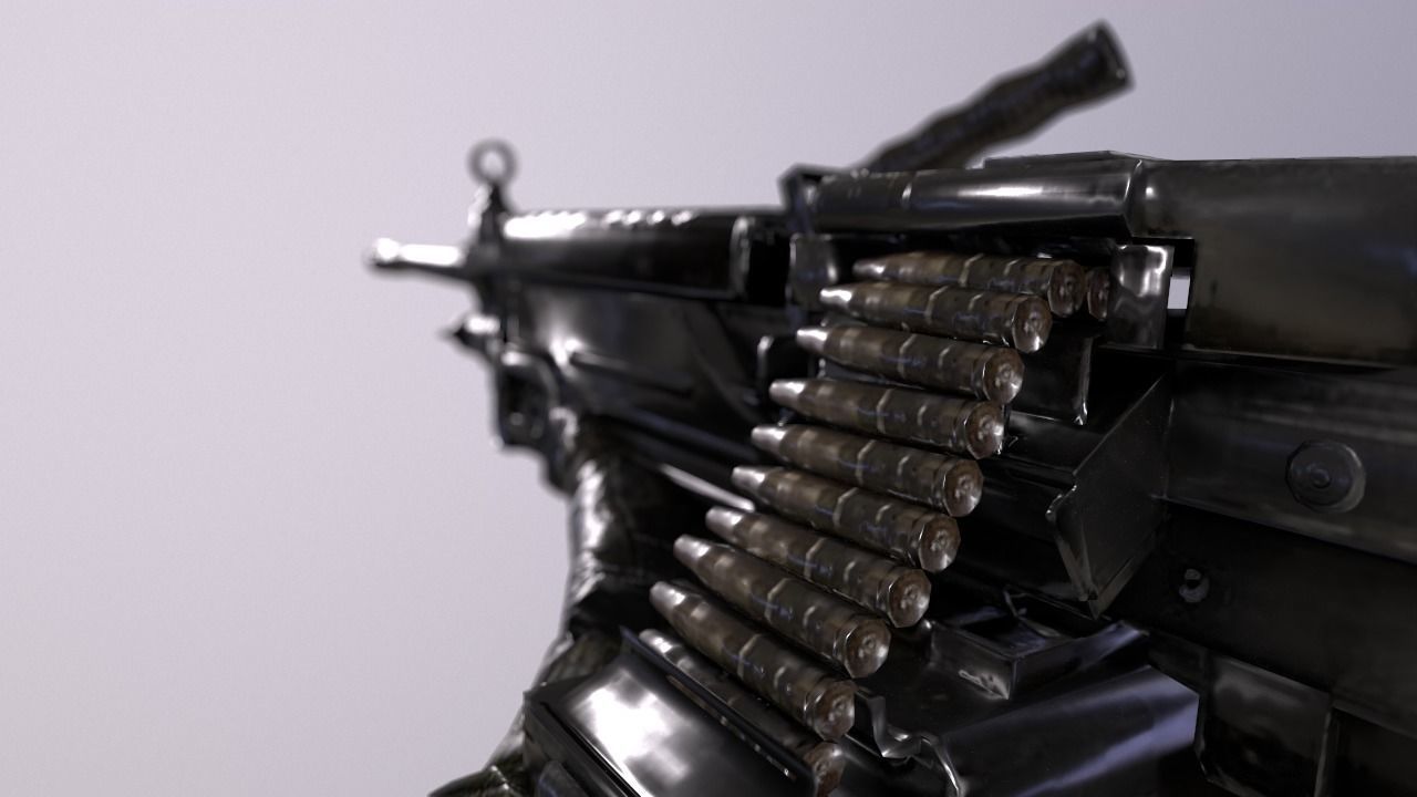 3D model fps machine gun animations VR / AR / low-poly | CGTrader