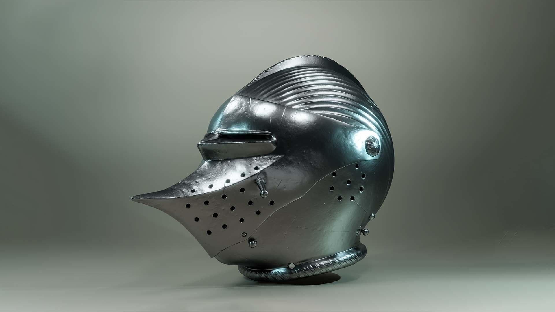Medieval Helmet V 3D model 3D printable | CGTrader