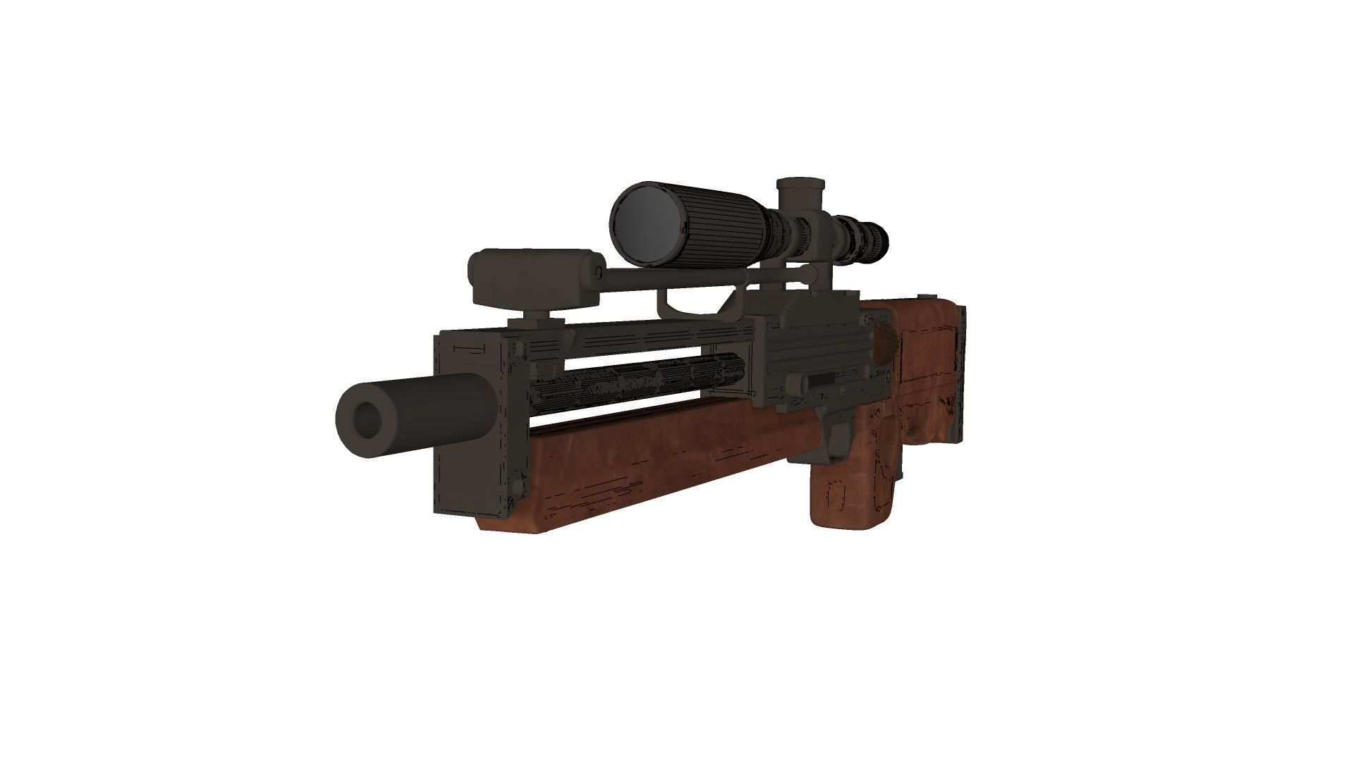 Walther WA2000 3D model | CGTrader