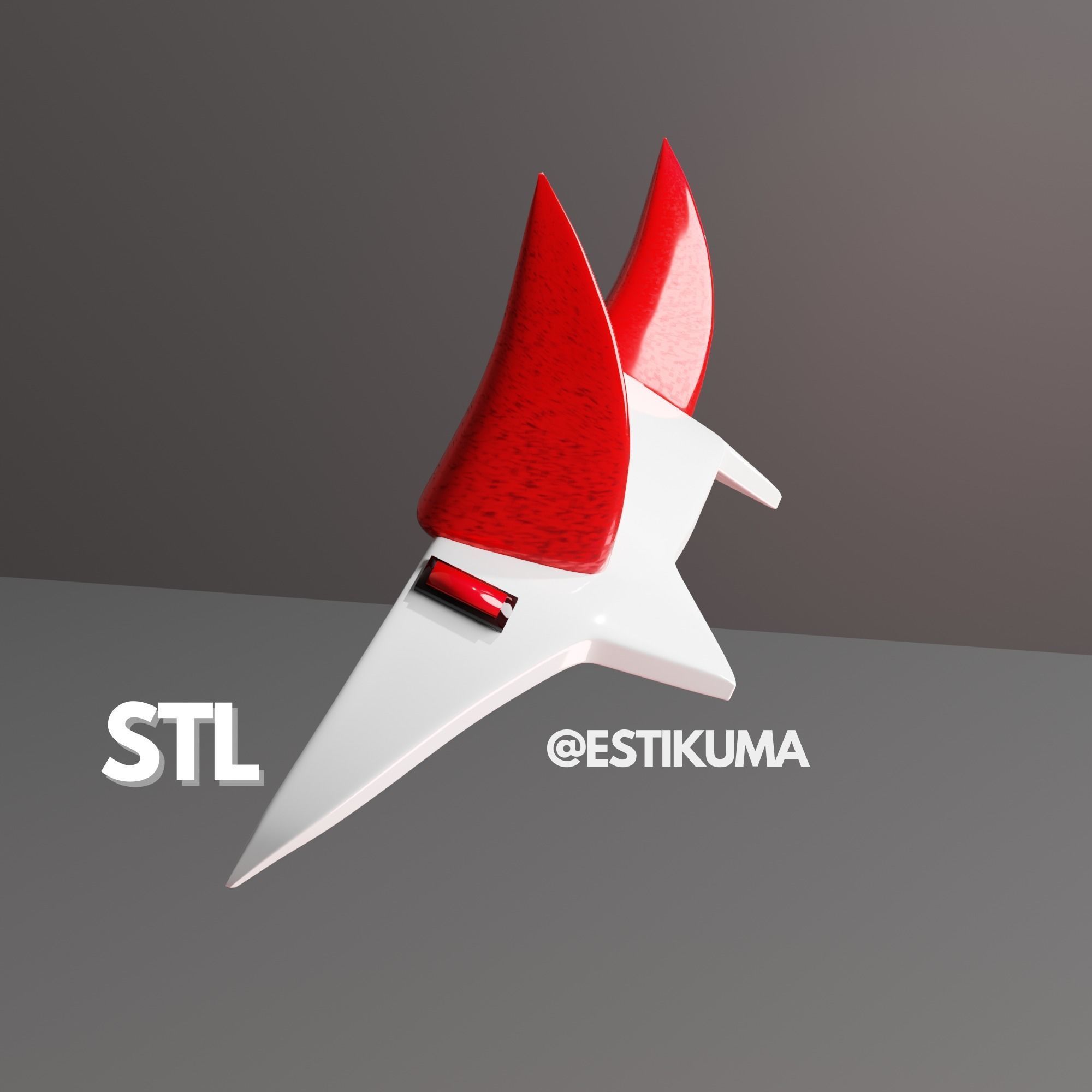 ZERO TWO Headpiece STL 3D Files Darling In The Franxx 3D model 3D ...