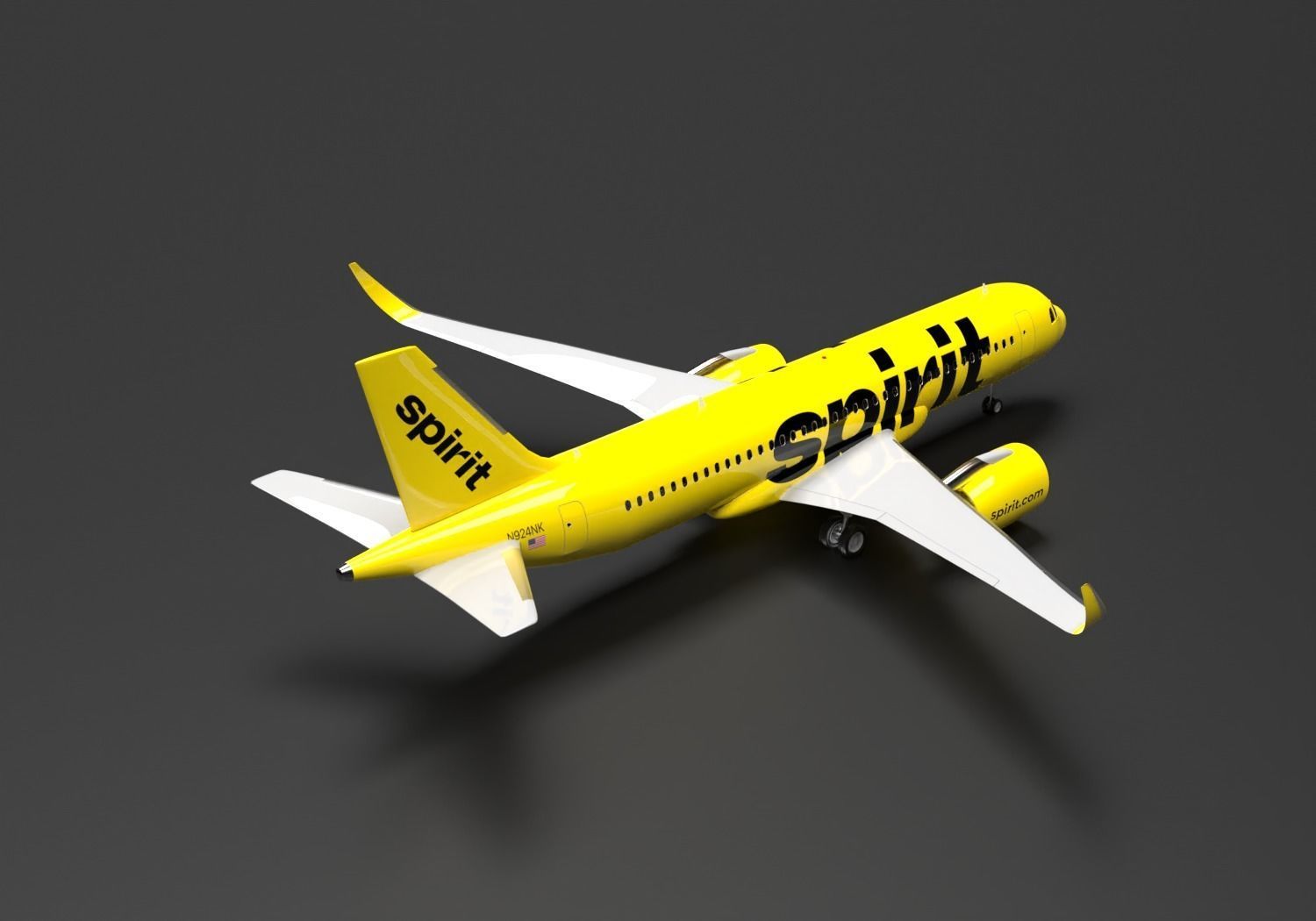 Airbus A320 NEO Spirit Livery 3D model | CGTrader
